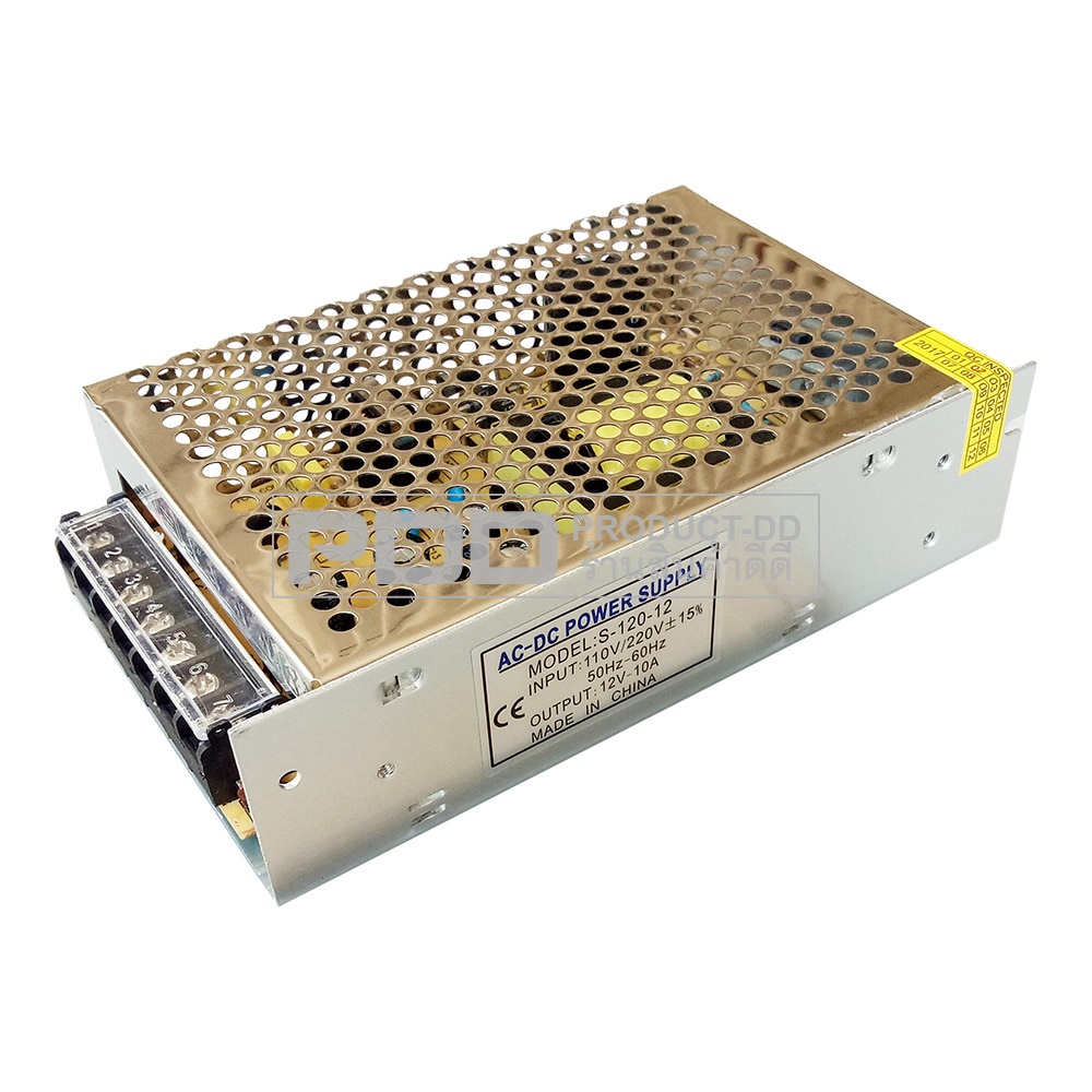 หม้อแปลงสวิตชิ่ง DC 12V 10A 120W Switching Power Supply แปลงไฟ AC เป็น DC 12V 10A 120W - สินค้า ...