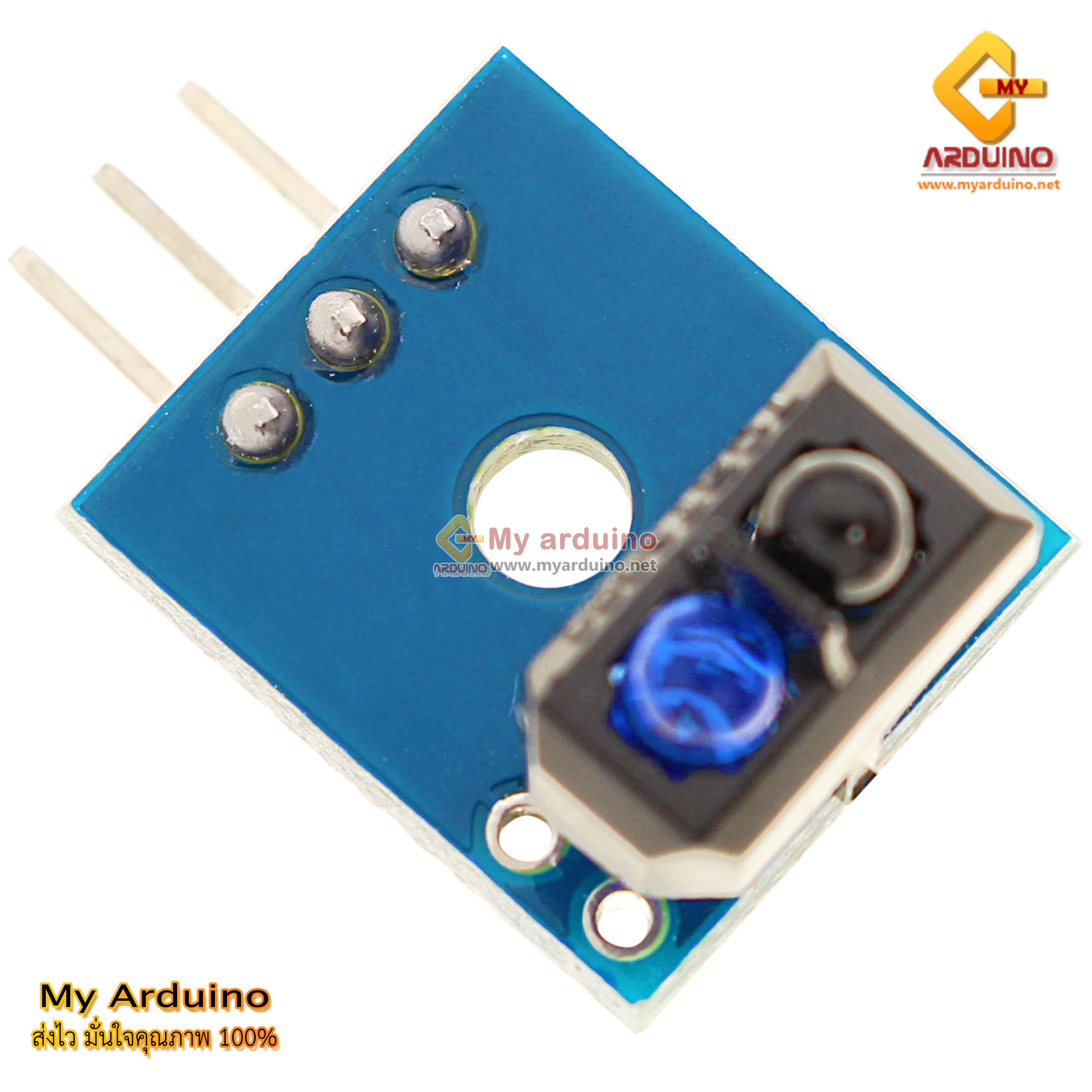 เซ็นเซอร์ ตรวจจับเส้นขาวดำ 2 จุด infrared reflectance sensor Obstacle ...