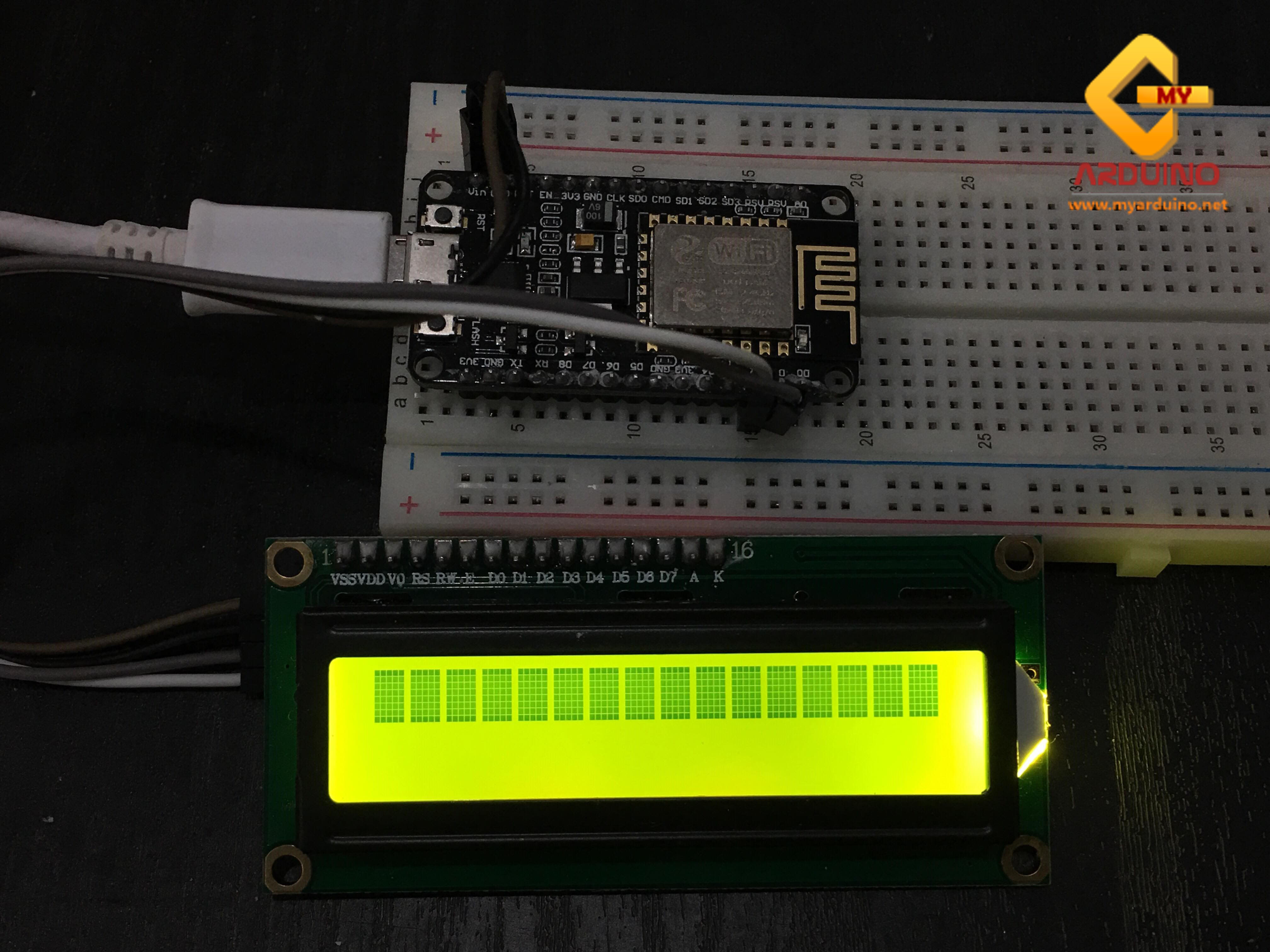 สอนใช้งาน NodeMCU ESP8266 แสดงข้อความ และ ค่า Sensor ต่างๆออกจอ LCD 1602 แบบ I2C - ขาย Arduino ...