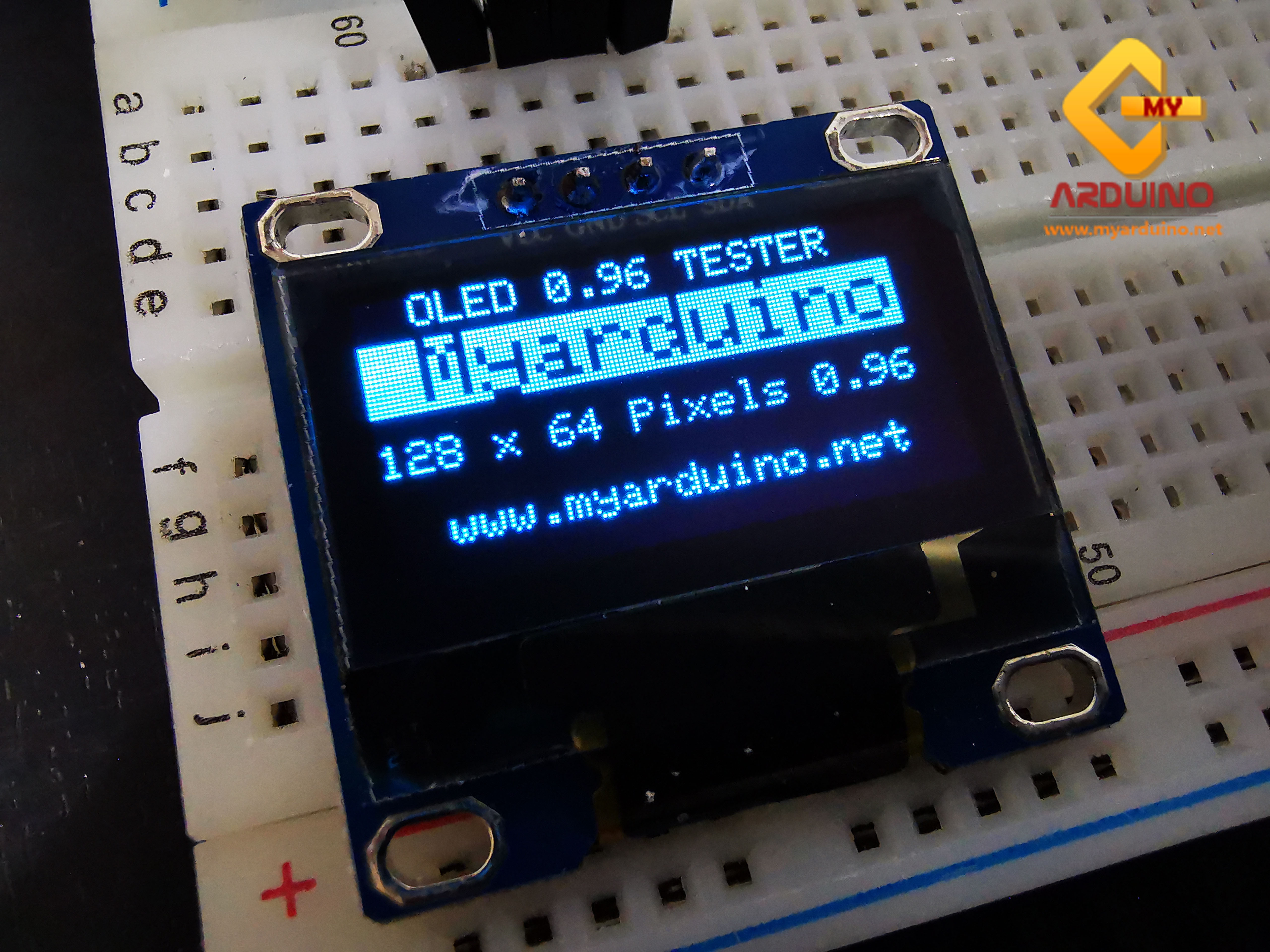 จอแสดงผล OLED 128x64 V2.0 แบบ I2C ขนาด 0.96นิ้ว สีน้ำเงิน SSD1315 - ขาย Arduino อุปกรณ์ Arduino ...