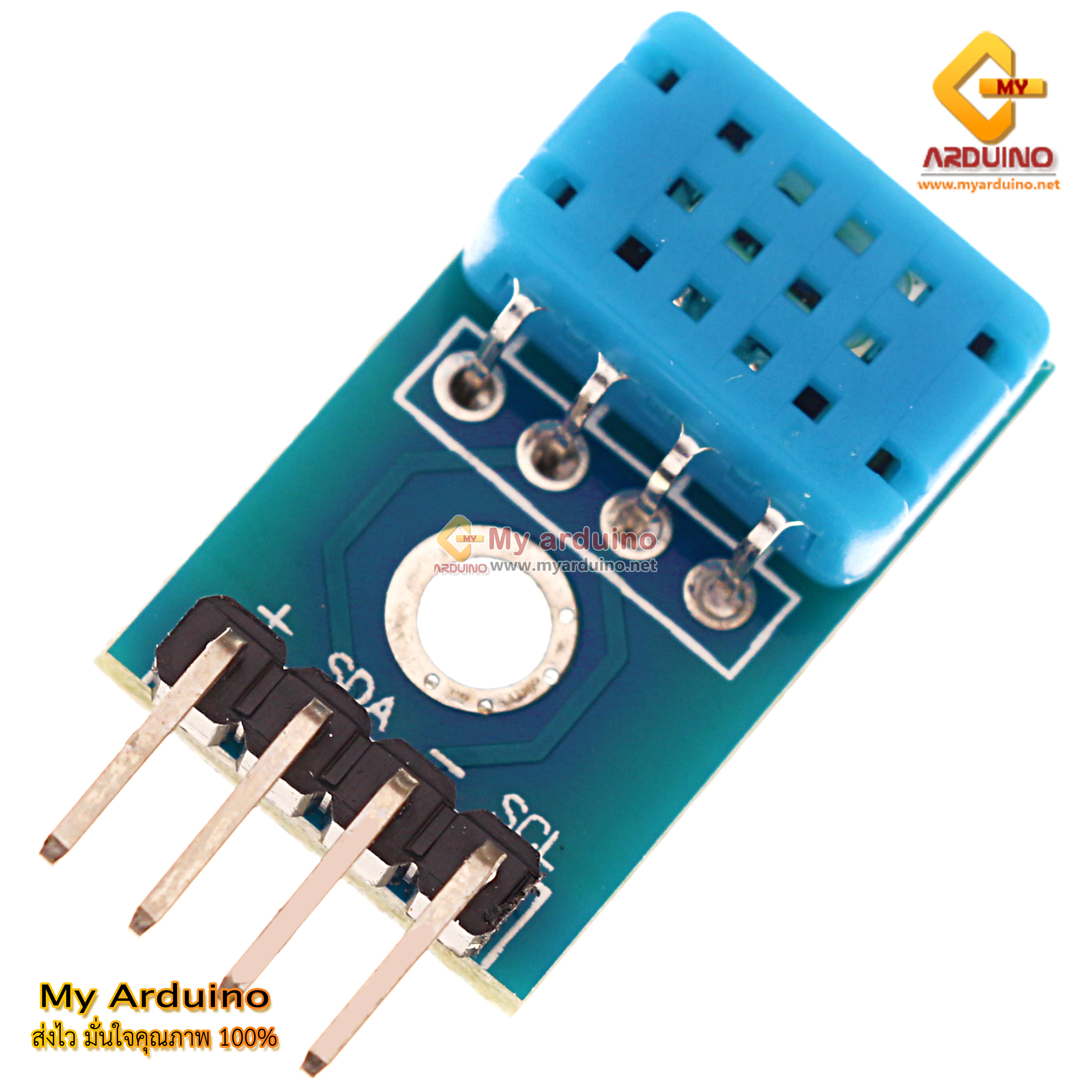 DHT12 Sensor เซนเซอร์ความชื้นและอุณหภูมิ แบบ I2C พร้อม PCB แถมสายไฟ - ขาย Arduino อุปกรณ์ ...