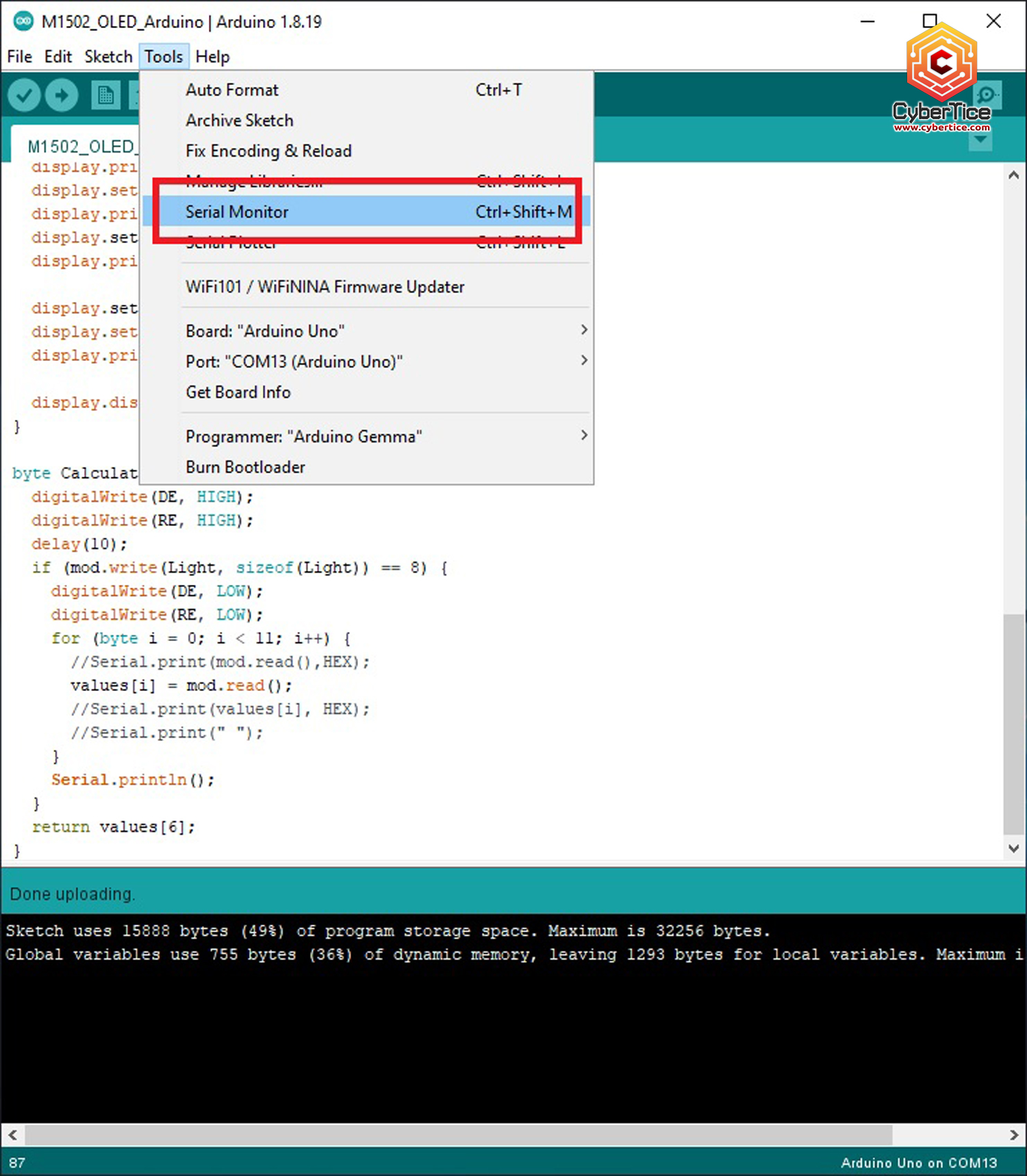 สอนใช้งาน Arduino เซ็นเซอร์วัดค่าแสงภายนอก กันน้ำ RS485 Light Sensor 0 ...