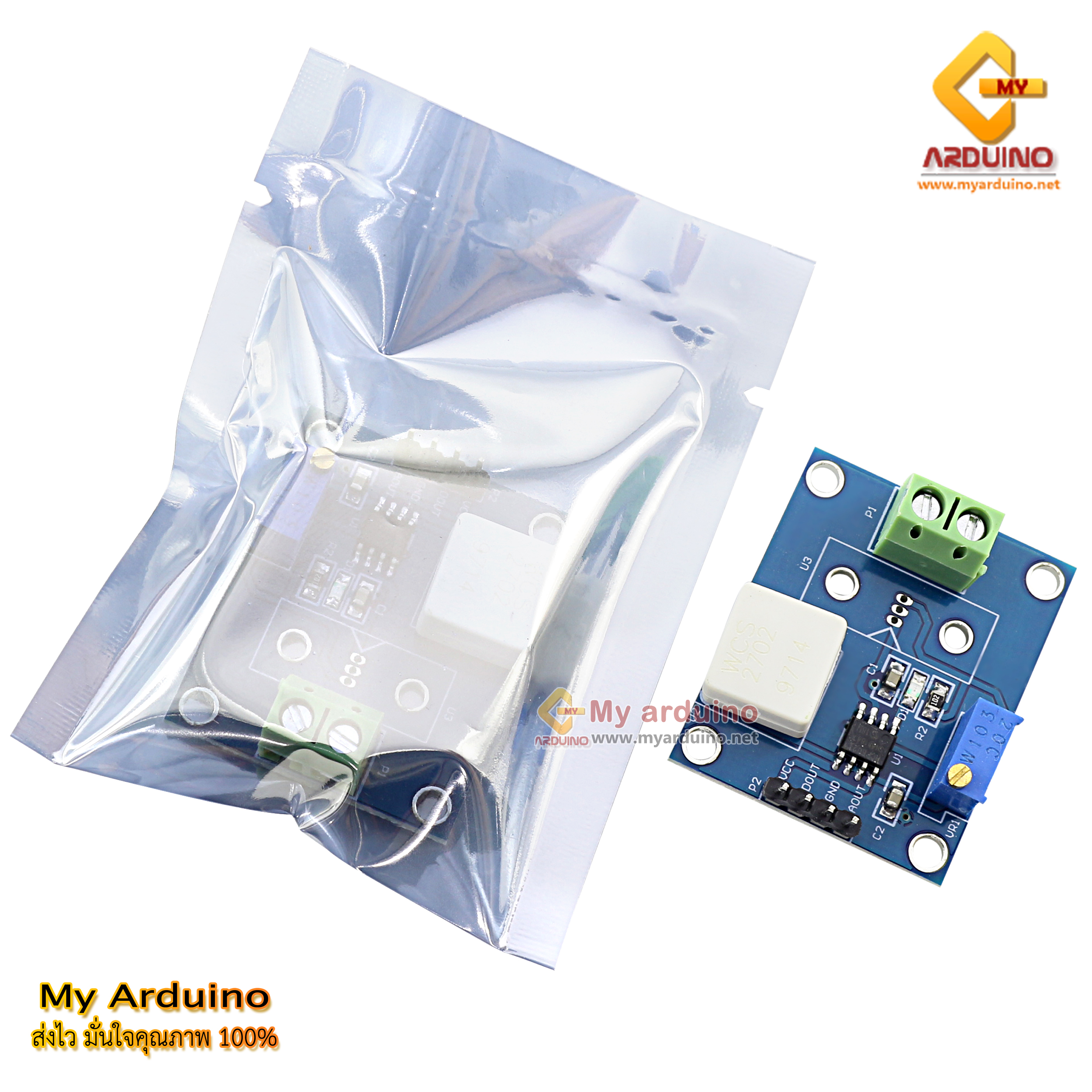 WCS2702 Hall Effect DC and AC Current Sensor Module (+/- 2A) - ขาย ...