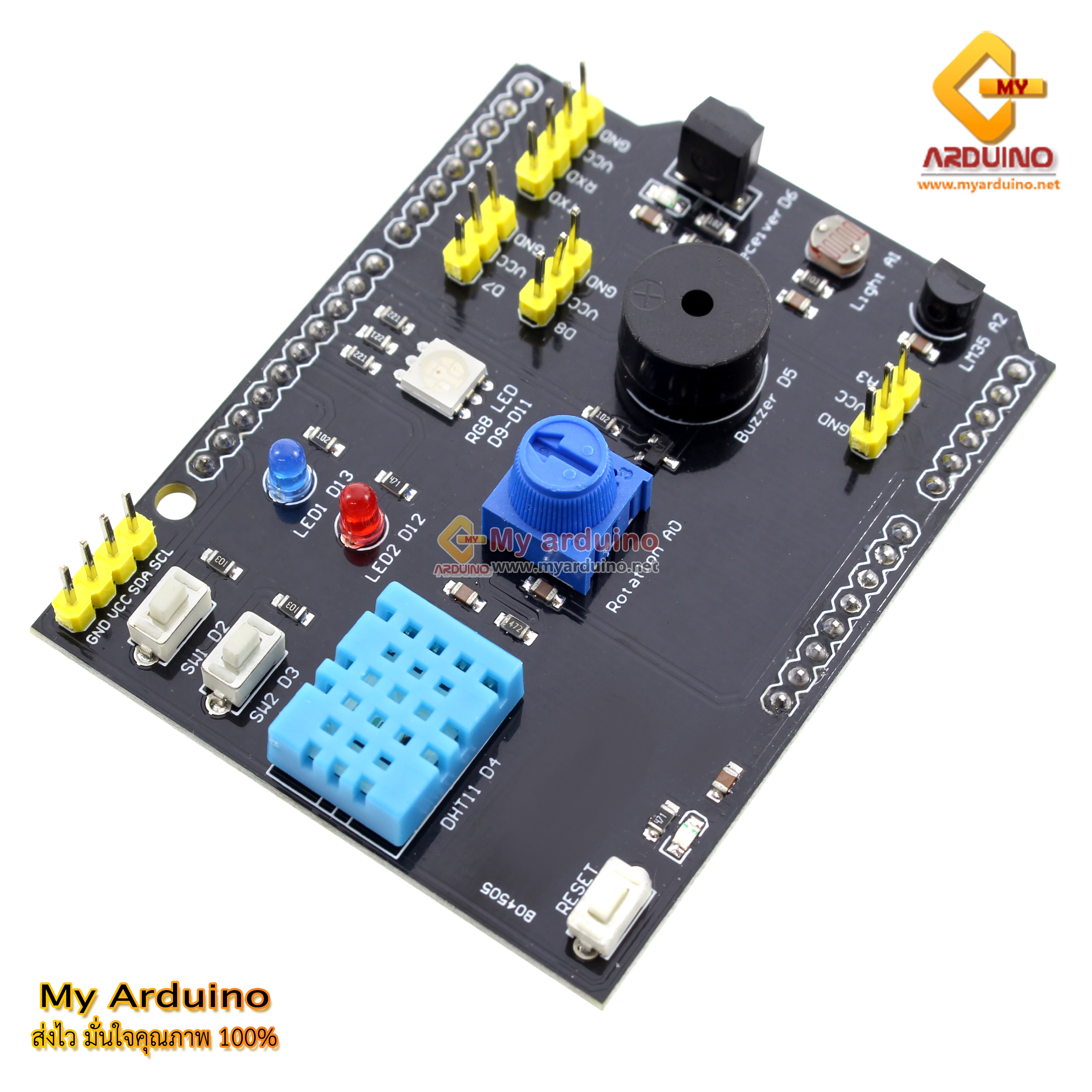 multi-function expansion board DHT11 temperature and humidity LM35 ...