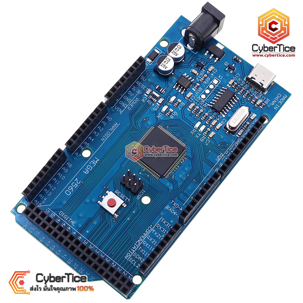 Arduino Mega 2560 R3 ใช้ชิฟ Usb Ch340 รุ่นใหม่ Type C ไม่มีสาย Usb ขาย Arduino อุปกรณ์ Arduino