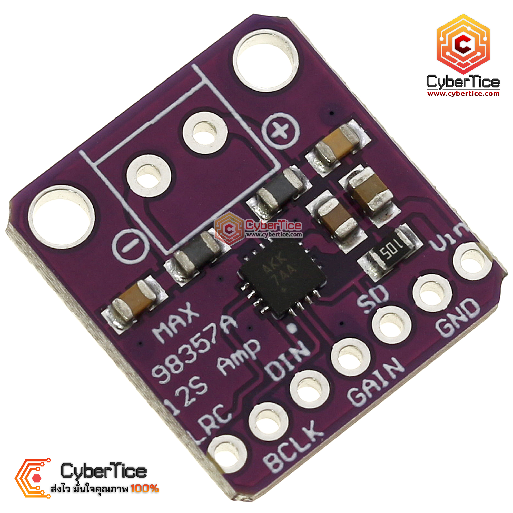 Max98357 I2S 3W Class D Amplifier Breakout Interface Dac Decoder Module Filterless Audio Board ...