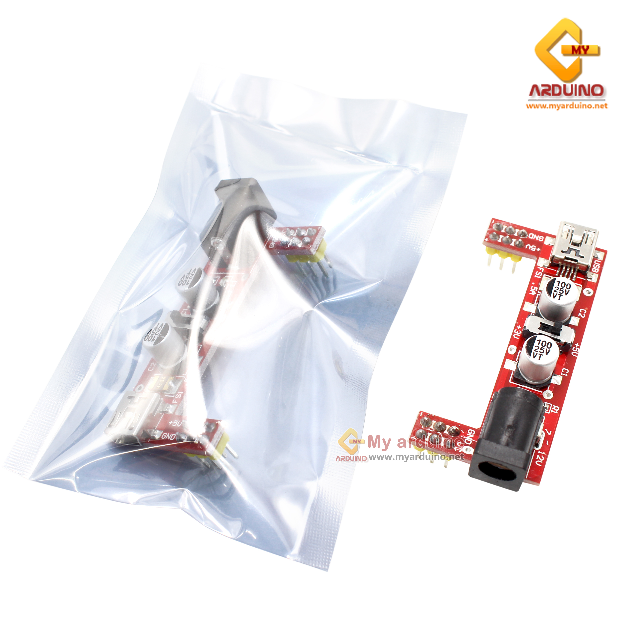 โมดูลแปลงไฟ 5V 3.3V Breadboard Power Supply Module 2-way 5V/3.3V - ขาย ...