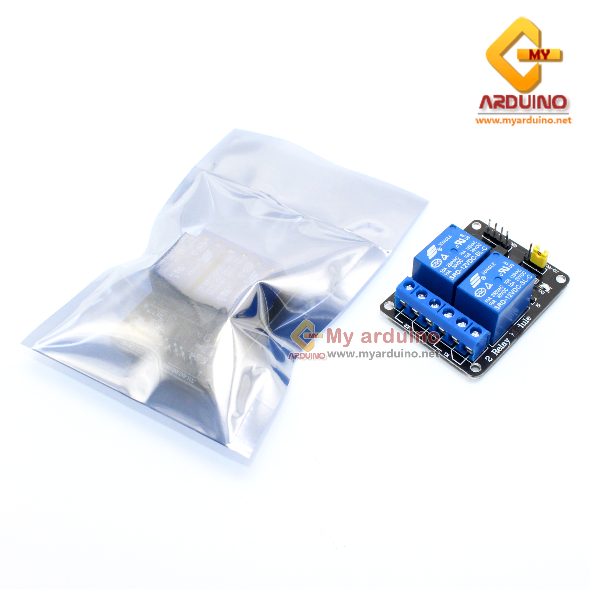 Arduino Relay Module 12V 2 Channel isolation control LOW Trigger 250V/10A - ขาย Arduino อุปกรณ์ ...