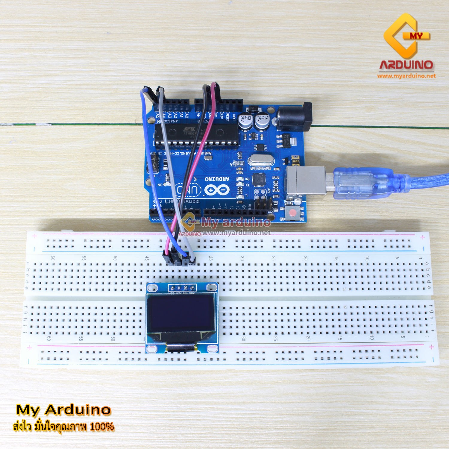 สอนใช้งาน Arduino จอแสดงผล Oled 128x64 แบบ I2c สีขาว ขาย Arduino อุปกรณ์ Arduino คุณภาพดี ราคา