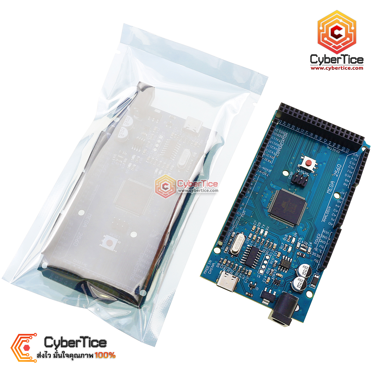 Arduino Mega 2560 R3 ใช้ชิฟ Usb Ch340 รุ่นใหม่ Type C ไม่มีสาย Usb ขาย Arduino อุปกรณ์ Arduino