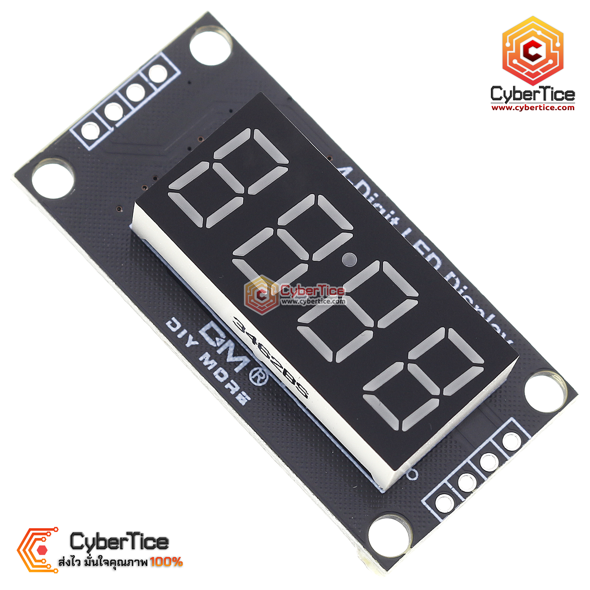 โมดูลแสดงค่าตัวเลข 4 หลัก จุดนาฬิกา 036 Tm1637 Driver สีน้ำเงิน ขาย Arduino อุปกรณ์ Arduino