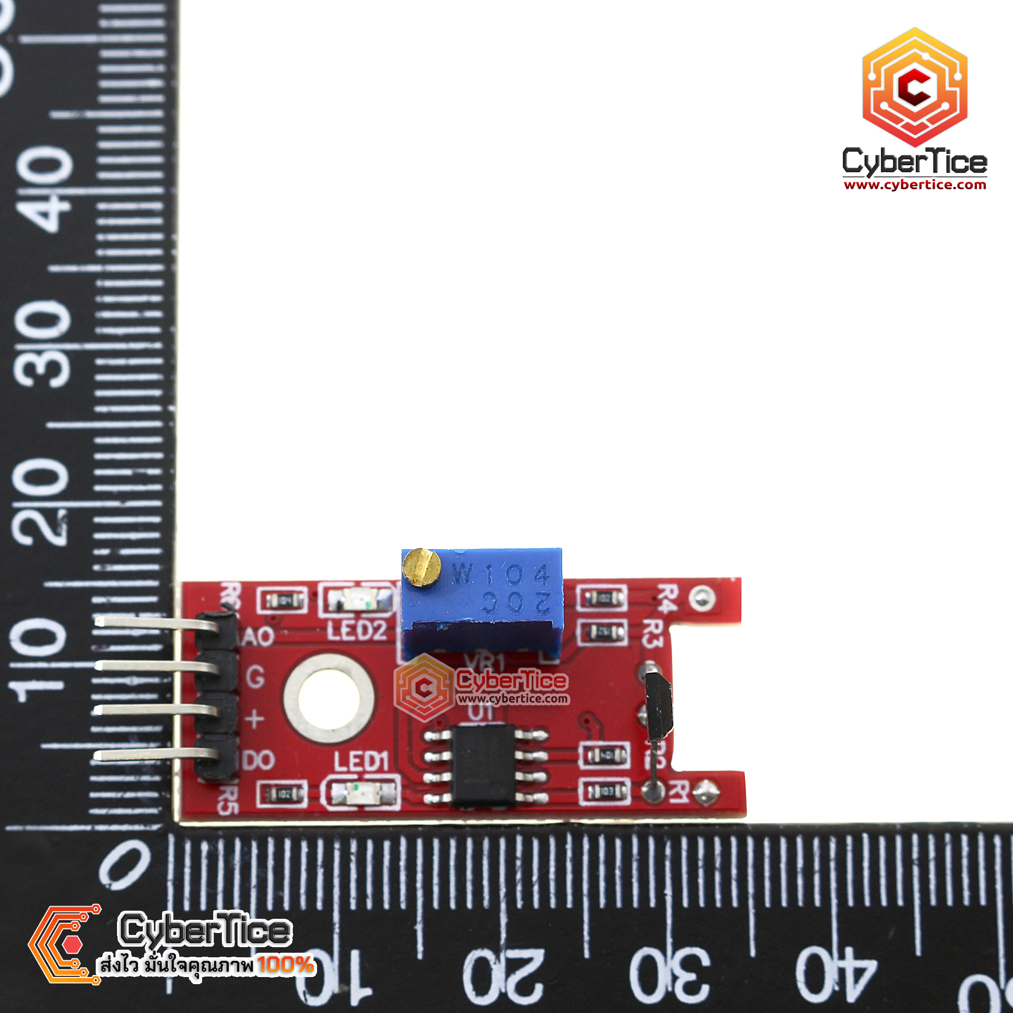 Hall Sensor Module เซ็นเซอร์ตรวจจับแม่เหล็ก 3144E KY-024 สีแดง - ขาย Arduino อุปกรณ์ Arduino ...