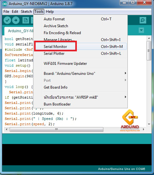 สอนใช้งาน Arduino ระบุตำแหน่งพิกัด GPS บนพื้นโลกด้วย GPS Module GY ...
