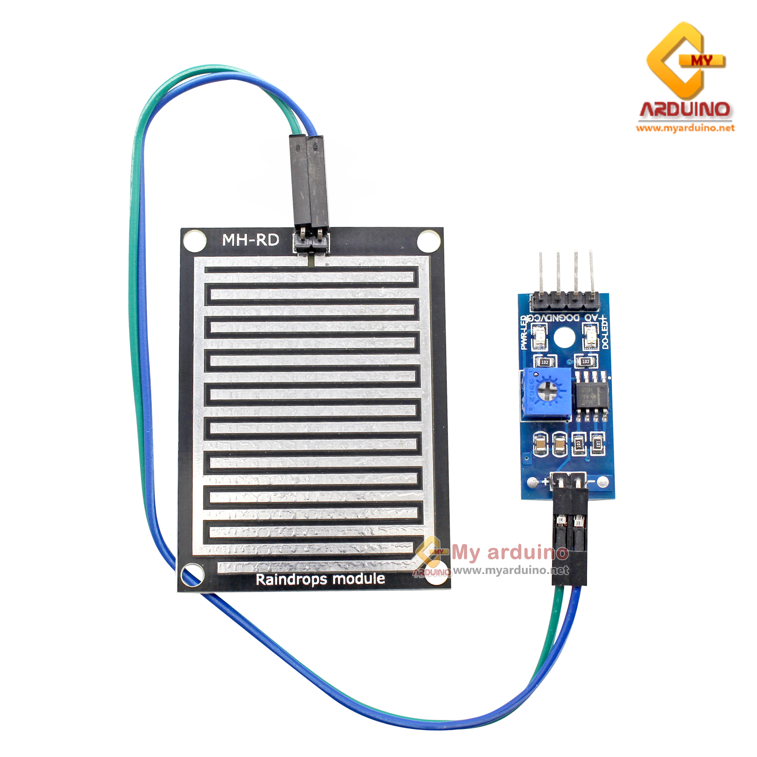 เซ็นเซอร์น้ำฝน ความชื้น วัดระดับน้ำ Rain Sensor Module ขาย Arduino อุปกรณ์ Arduino คุณภาพดี