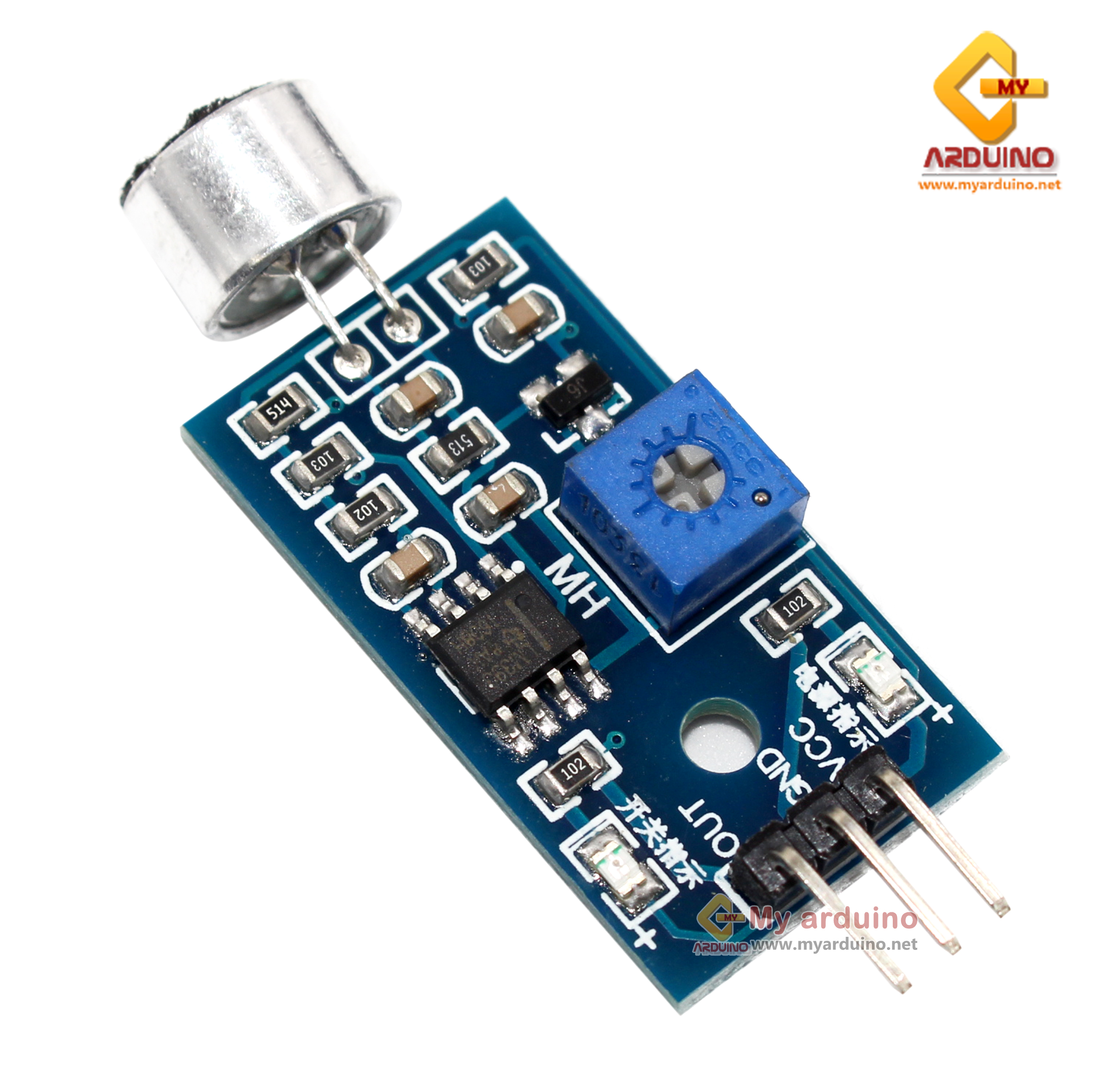 High Sensitive Microphone Module - ขาย Arduino อุปกรณ์ Arduino คุณภาพดี ...