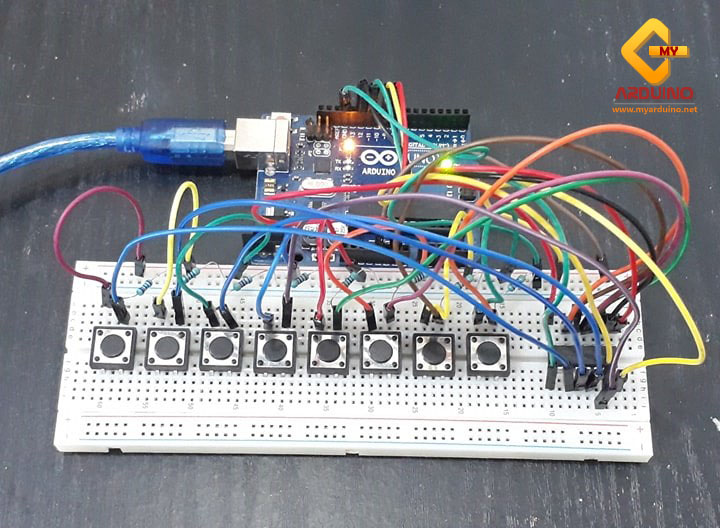 สอนใช้งาน Arduino Ic 74hc165 1 ตัว ขยายขา Digital Input ขาย Arduino