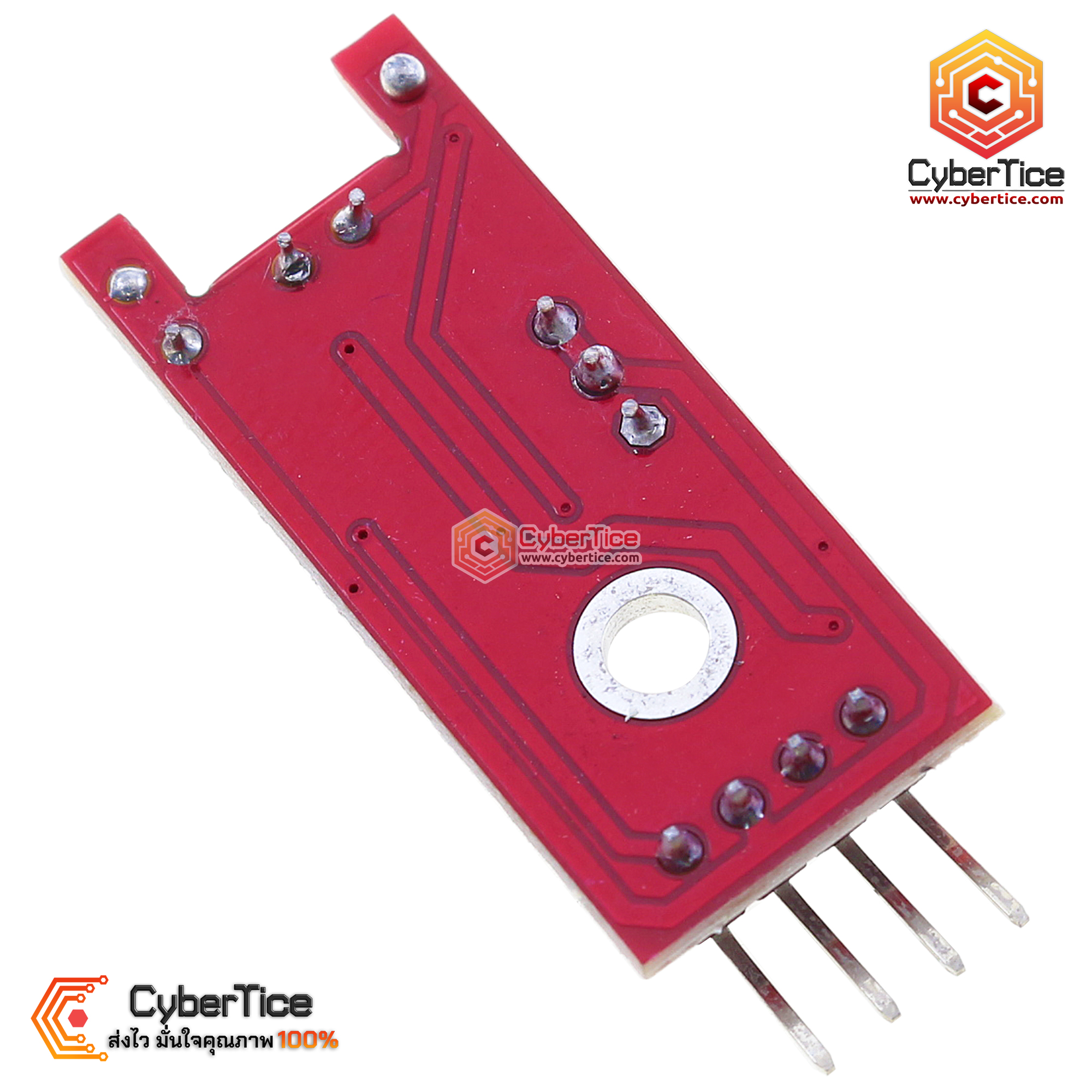 Hall Sensor Module เซ็นเซอร์ตรวจจับแม่เหล็ก 3144E KY-024 สีแดง - ขาย Arduino อุปกรณ์ Arduino ...