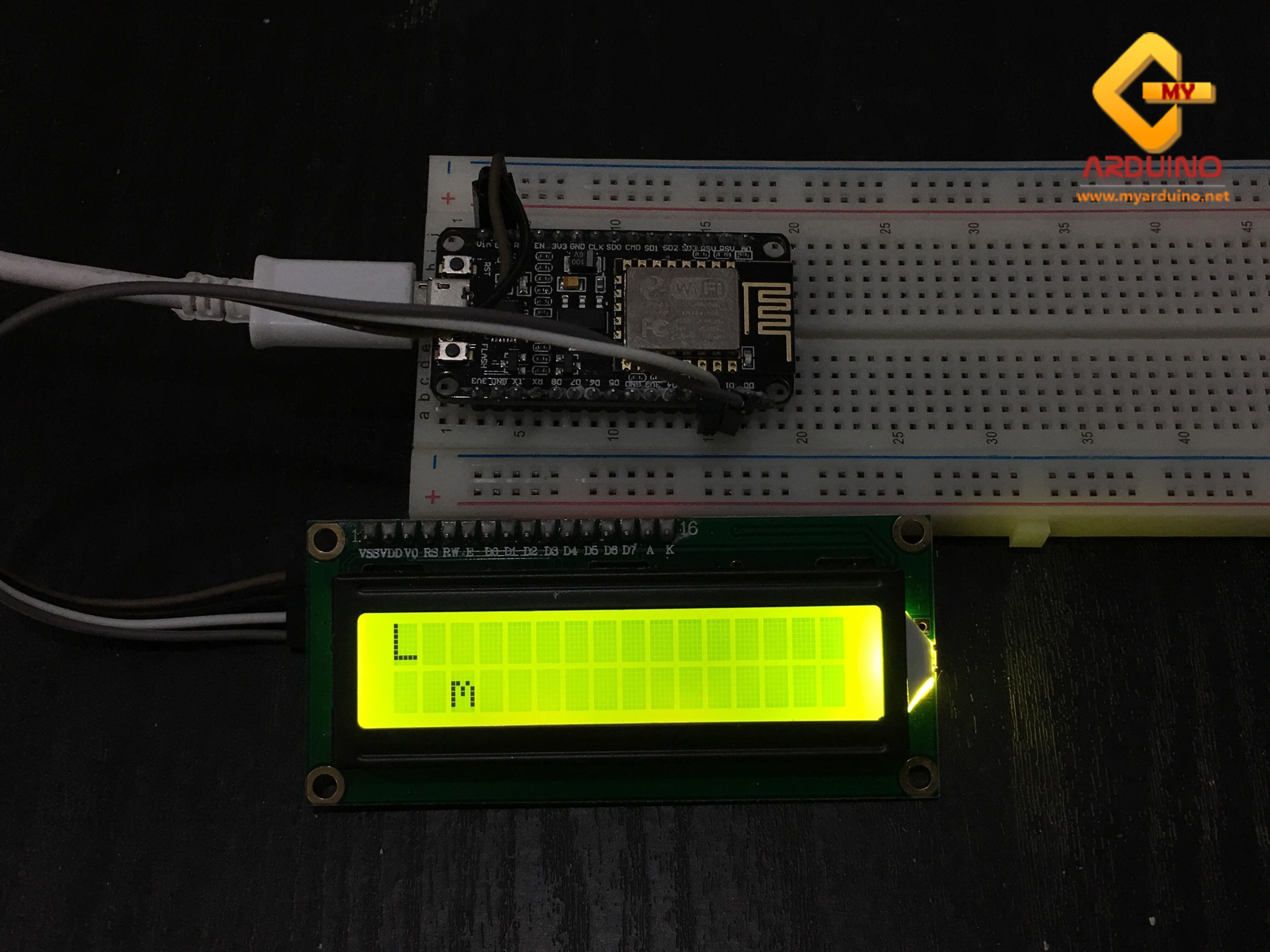 สอนใช้งาน NodeMCU ESP8266 แสดงข้อความ และ ค่า Sensor ต่างๆออกจอ LCD 1602 แบบ I2C - ขาย Arduino ...