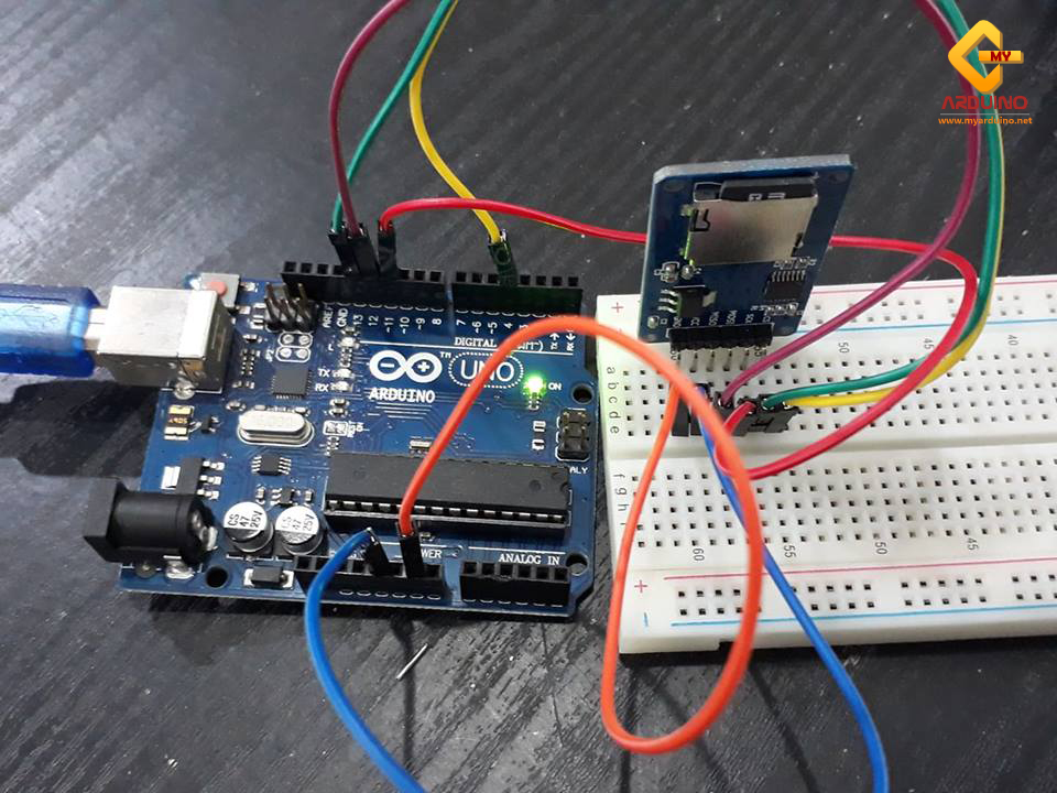 สอนใช้งาน Arduino บันทึกข้อมูลลงและอ่านข้อมูลจาก Sd Card ขาย Arduino