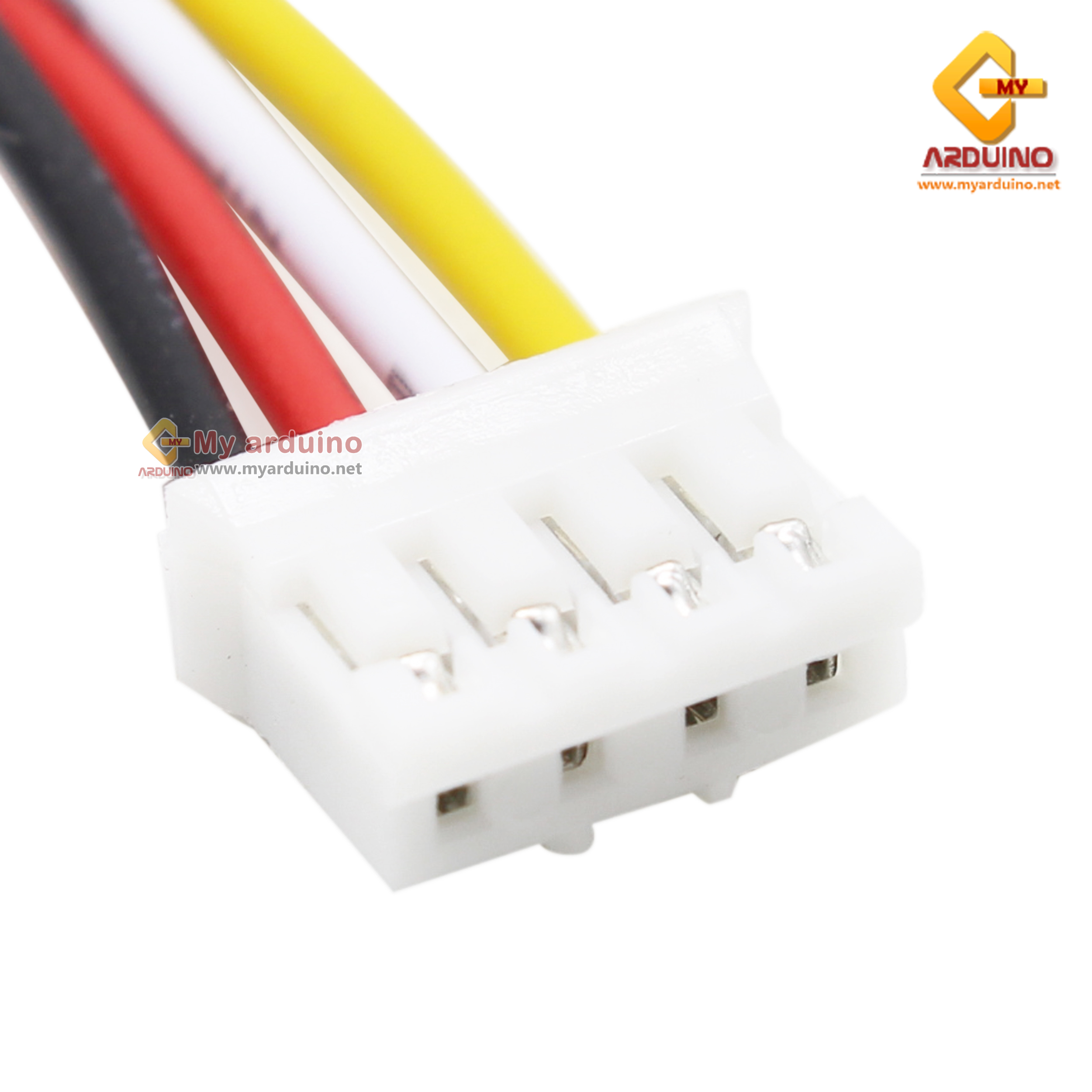 PH2.0 cable connector 2.0mm 4p ขั้วต่อคอนเน็กเตอร์ ตัวผู้พร้อมสายไฟยาว 10cm - ขาย Arduino ...