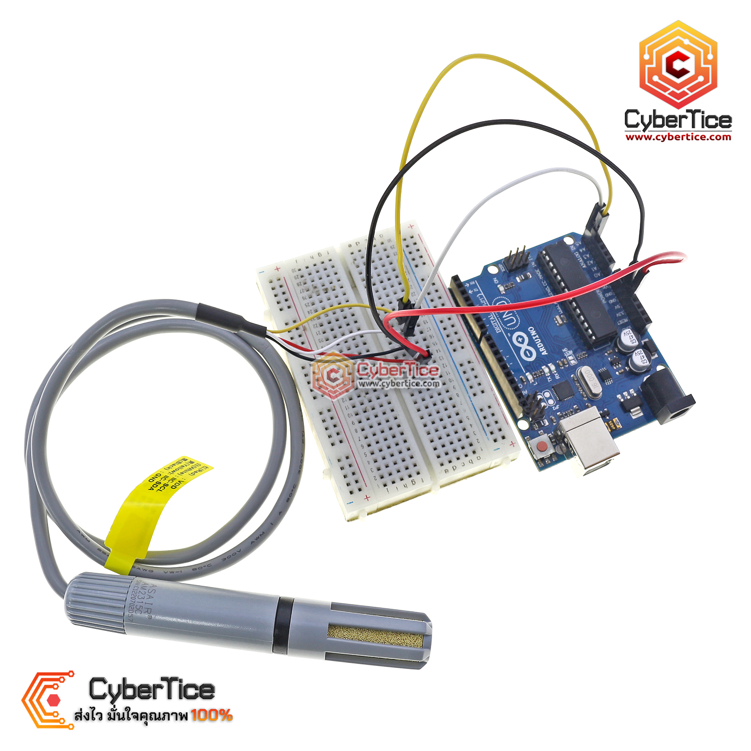 สอนใช้งาน Arduino AM2315 เซ็นเซอร์วัดความชื้นและอุณหภูมิ High Quality I2C Digital Temperature ...