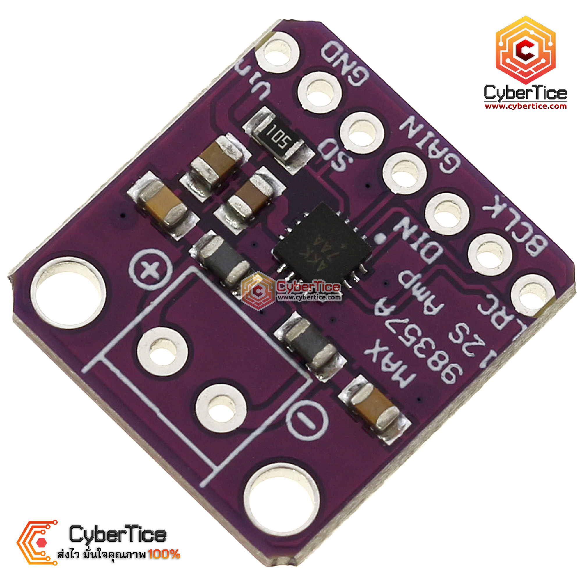 Max98357 I2S 3W Class D Amplifier Breakout Interface Dac Decoder Module Filterless Audio Board ...