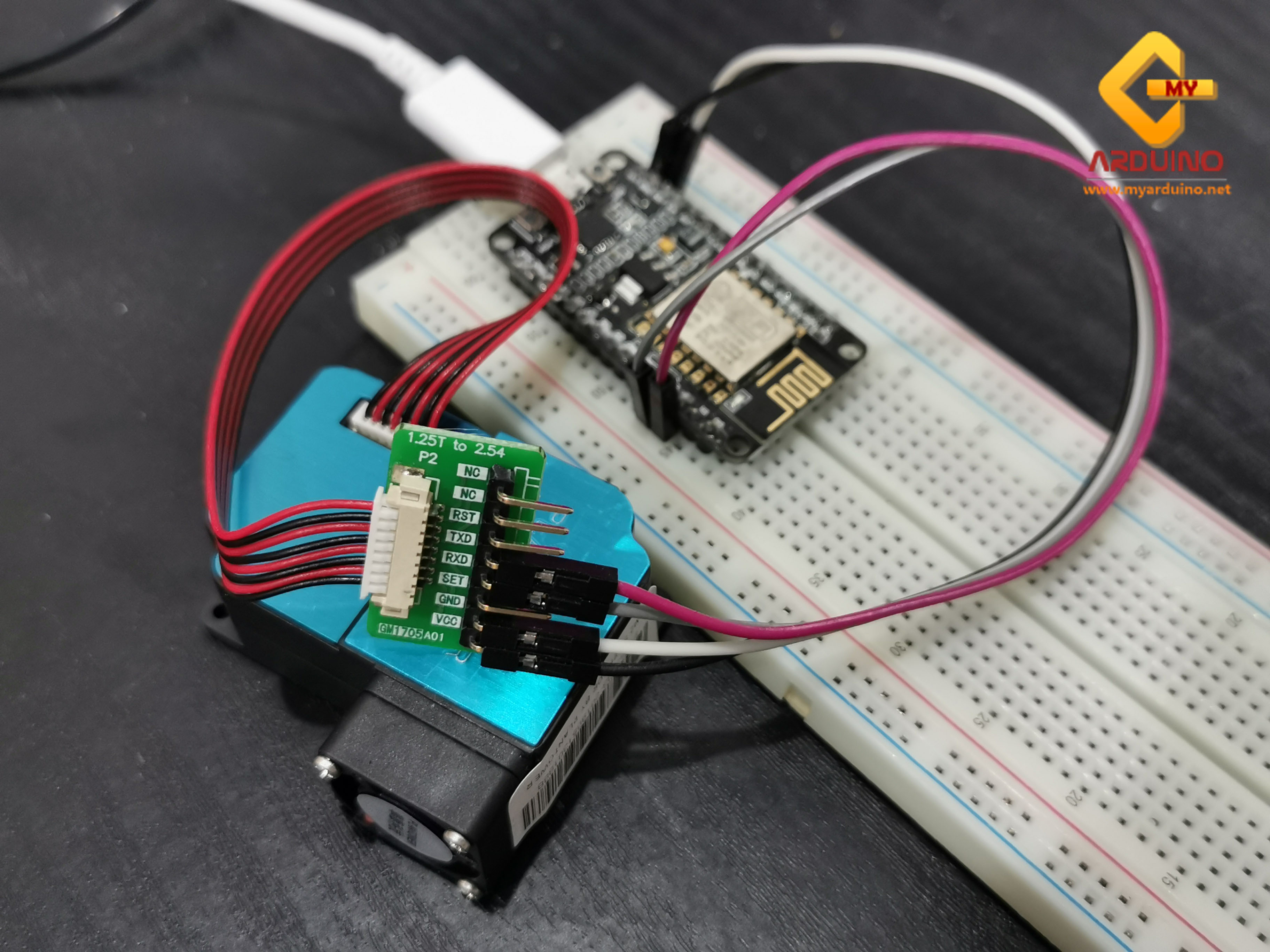 สอนใช้งาน NodeMCU ESP8266 PM2.5 เซ็นเซอร์ตรวจจับฝุ่นละออง PMS3003 - ขาย Arduino อุปกรณ์ Arduino ...