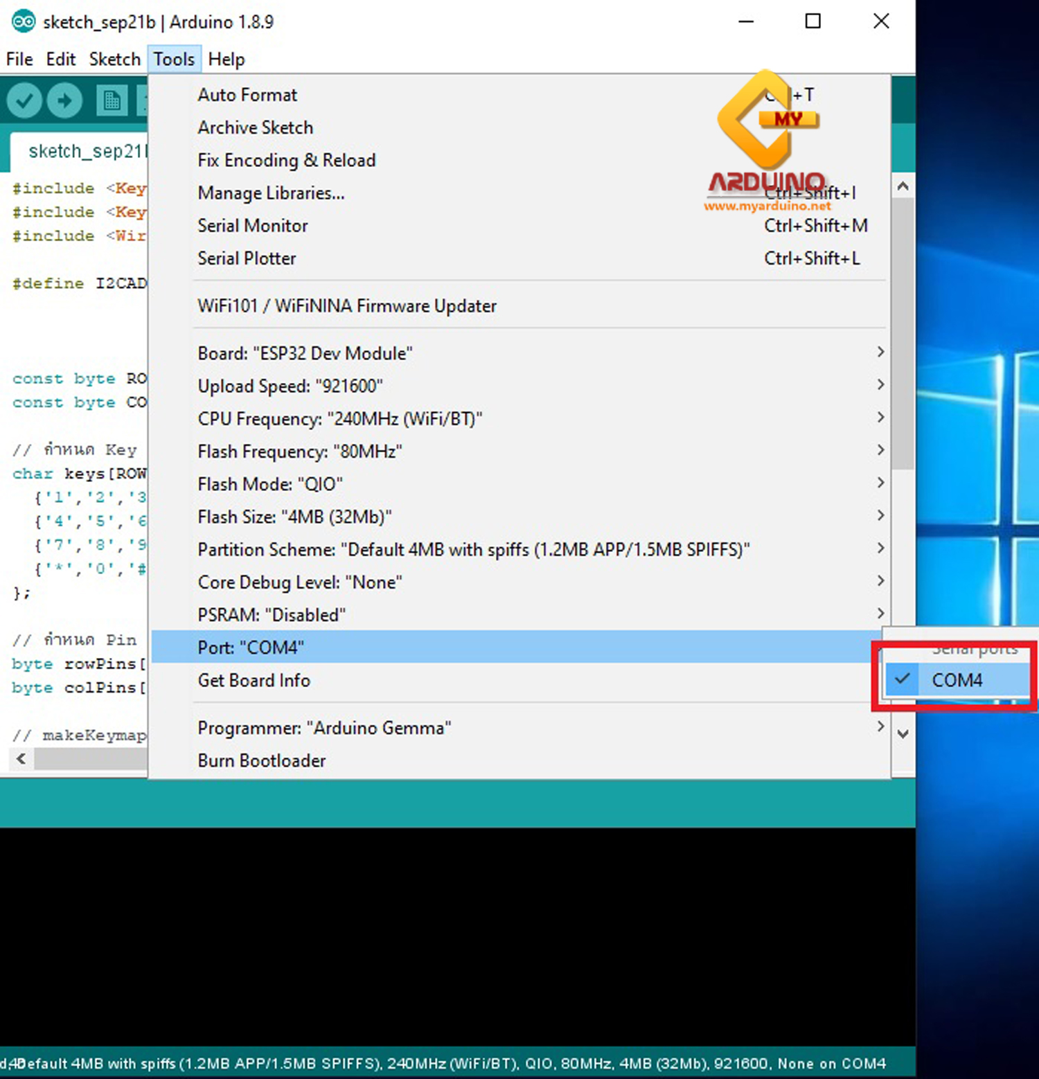 สอนใช้งาน Esp32 I2c Matrix 4x4 Keypad คีย์แพ็ด ปุ่มกด 4x4 แบบ I2c ขาย Arduino อุปกรณ์ Arduino