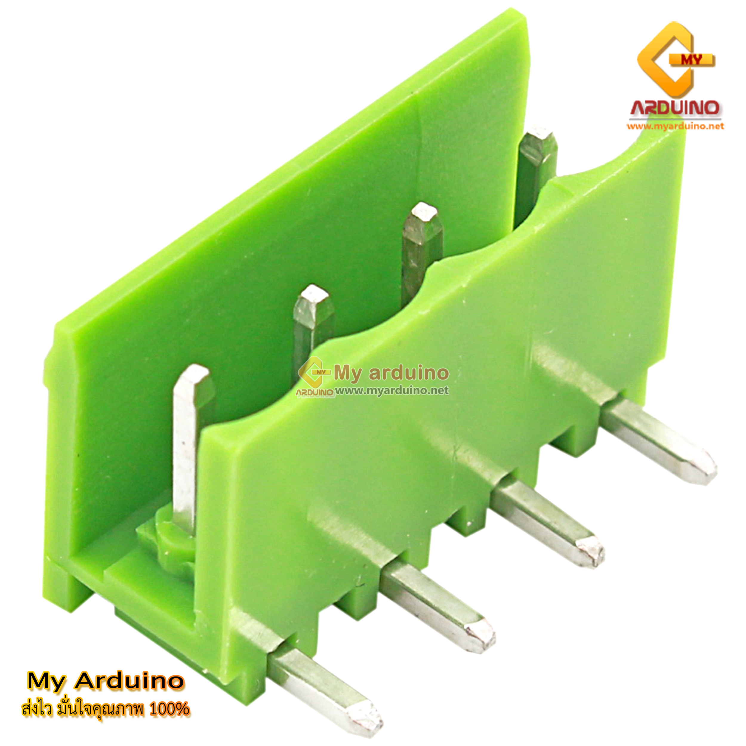 2EDG5.08 ตัวเมีย 4P สกรูเชื่อมต่อ PCB Screw Terminal Block Connector - ขาย Arduino อุปกรณ์ ...