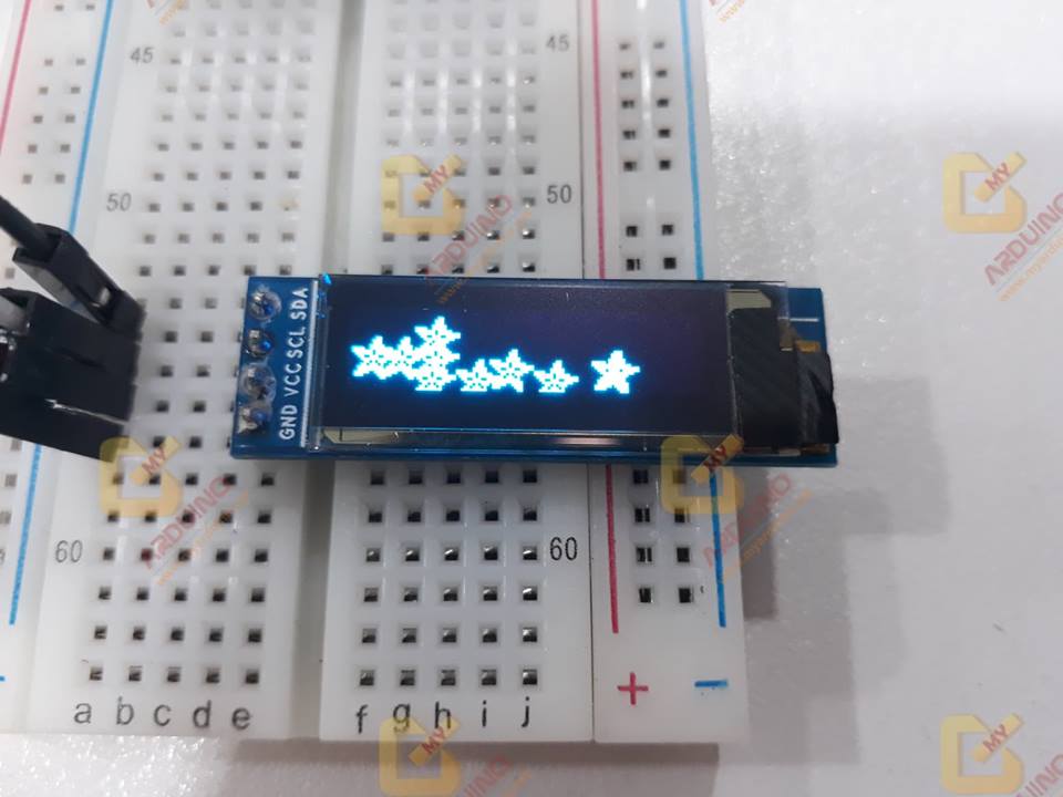 จอแสดงผล OLED 128x32 แบบ I2C ขนาด 0.91นิ้ว สีน้ำเงิน - ขาย Arduino ...