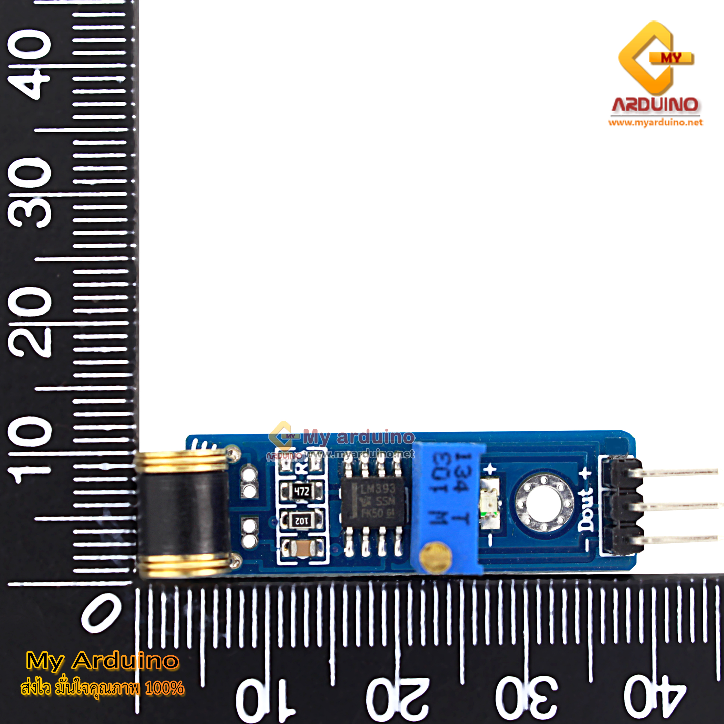 801S Vibration Sensor vibration module โมดูลตรวจจับความสั่นไหวปรับความ ...