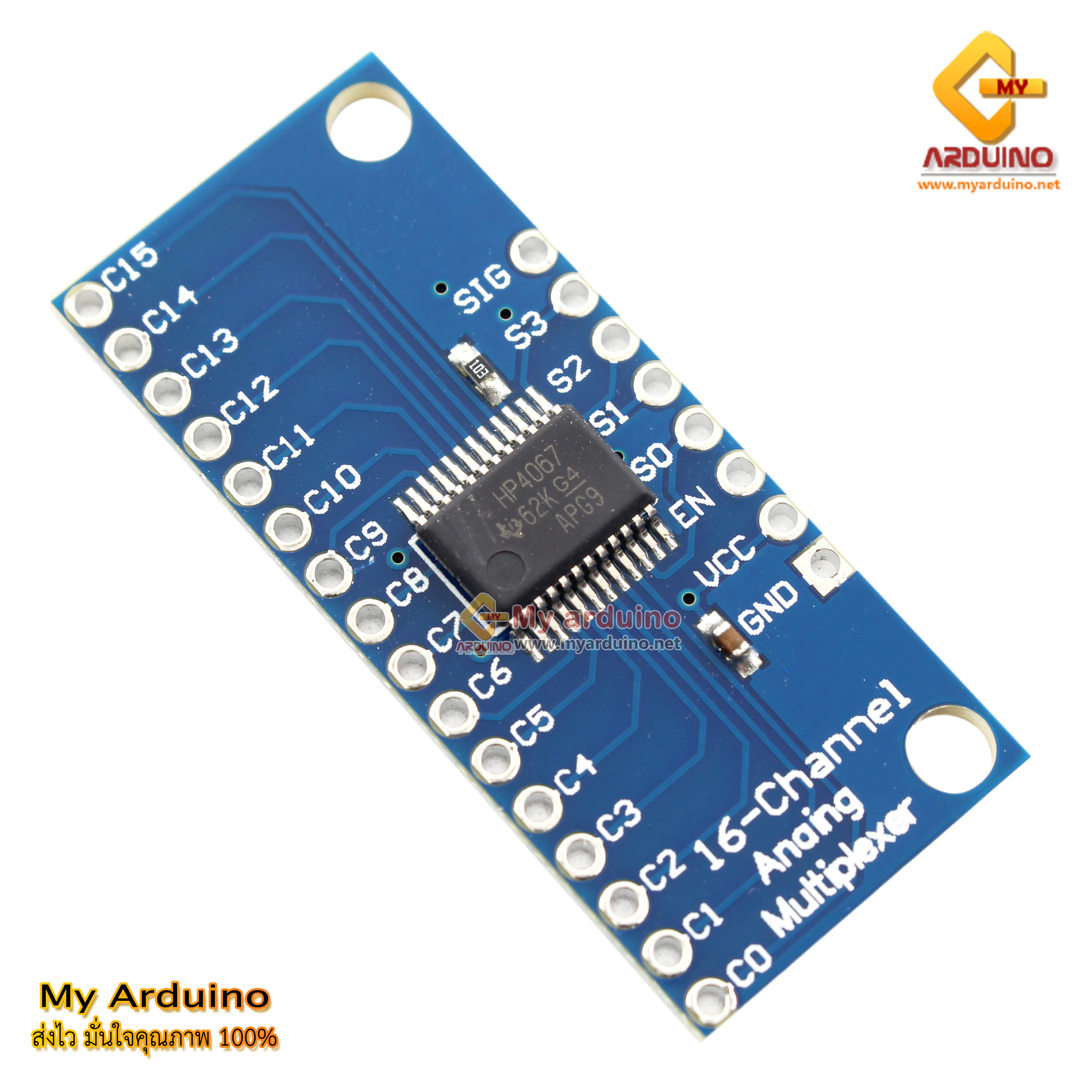 16-Channel Analog/Digital MUX Breakout - CD74HC4067 - ขาย Arduino อุปกรณ์ Arduino คุณภาพดี ราคา ...
