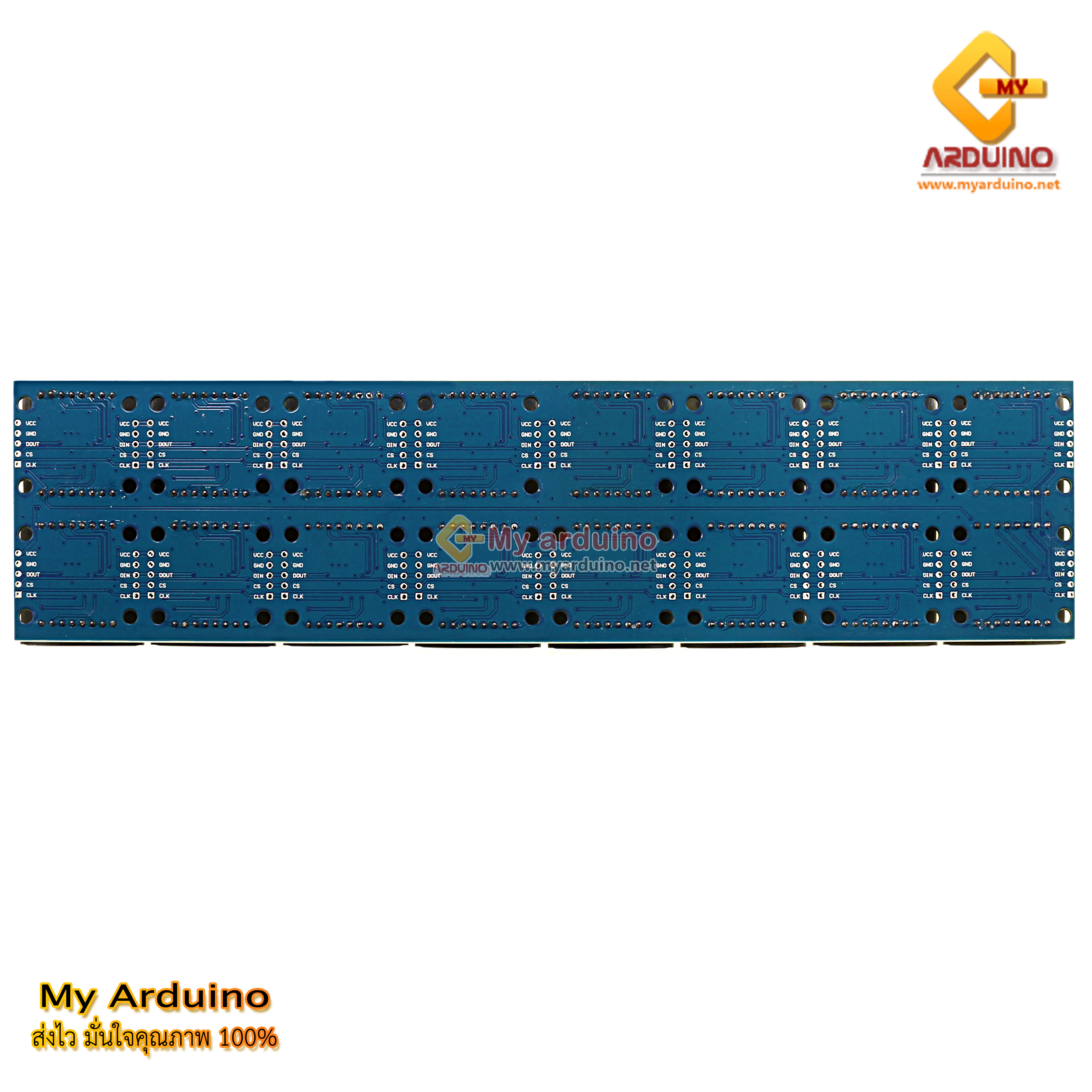 LED Matrix Driver MAX7219 IC Driver Module + LED Dot Matrix 8x8 ขนาด ...