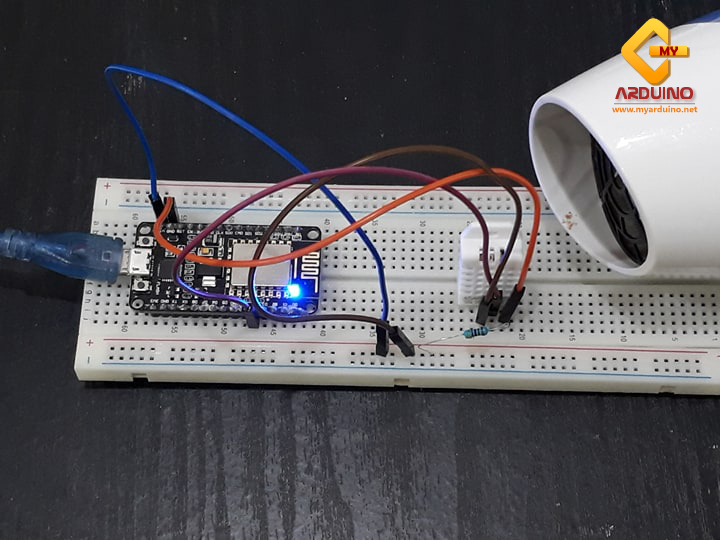 สอนใช้งาน Nodemcu Esp8266 วัดอุณหภมูิและความชื้น ด้วย Sensor Dht22 ขาย Arduino อุปกรณ์ Arduino