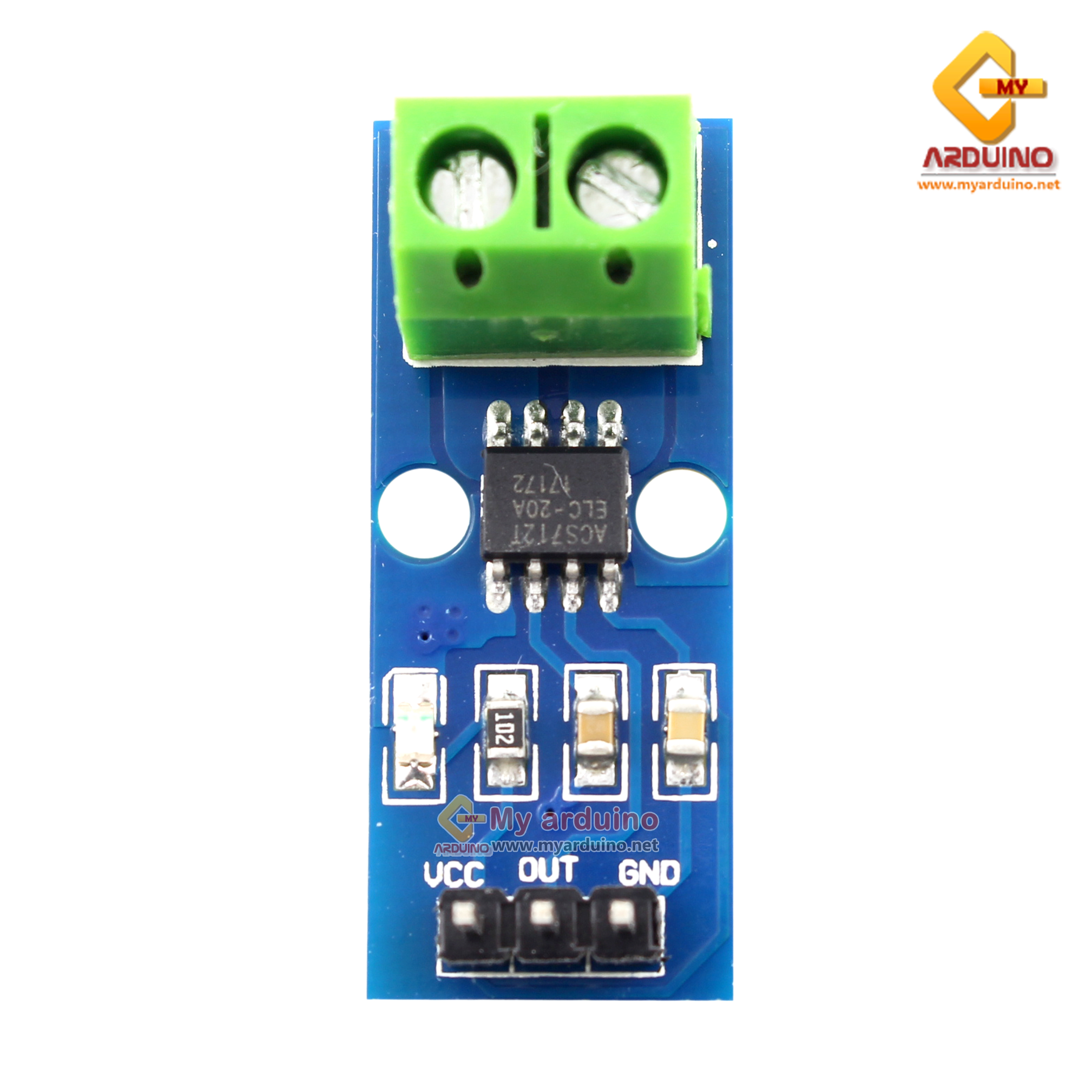 Current Sensor Module 20A ACS712-20A เซ็นเซอร์วัดกระแสไฟฟ้า 20A - ขาย ...