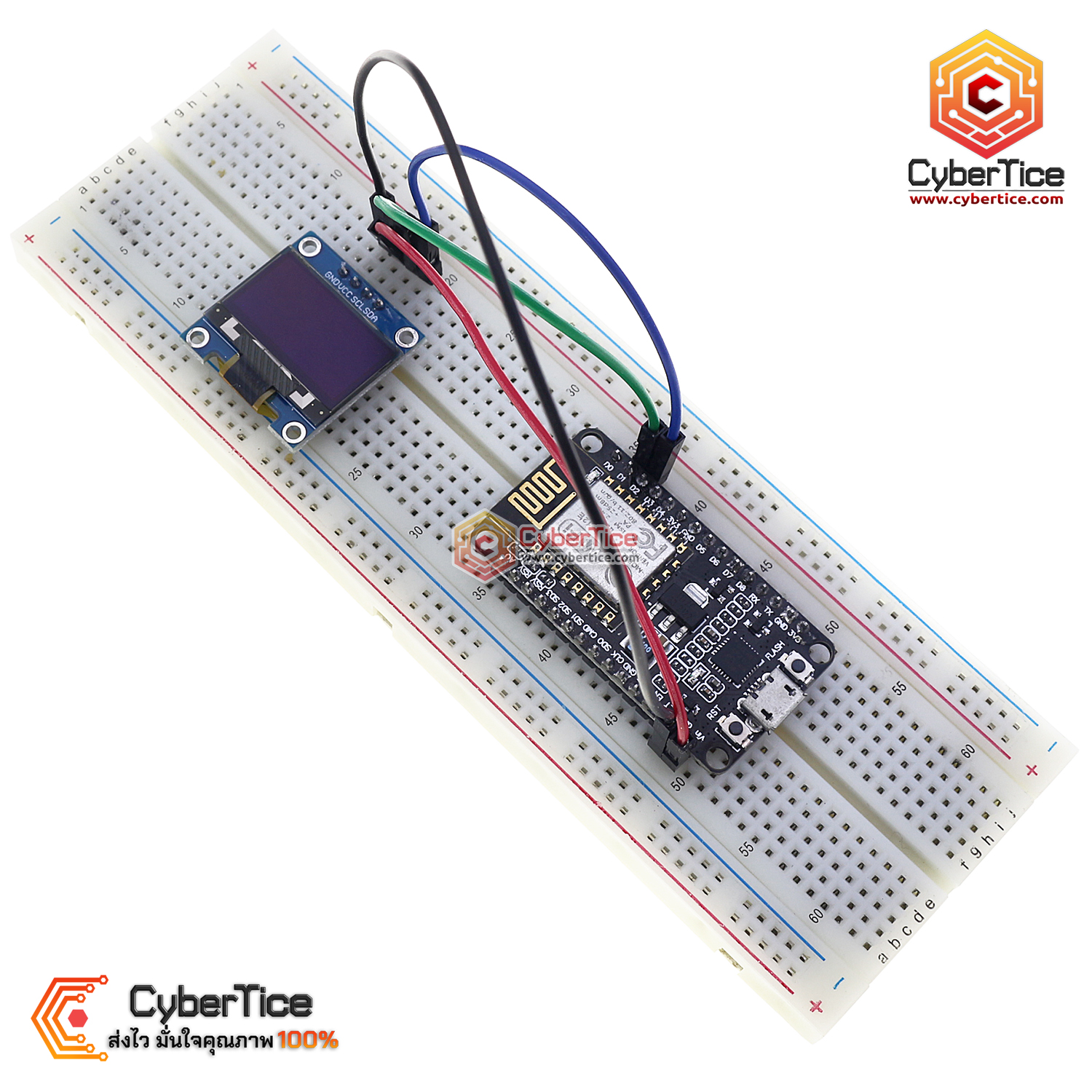 สอนใช้งาน ESP8266 จอแสดงผล OLED 128x64 V2.0 แบบ I2C ขนาด 0.96นิ้ว (2022) - ขาย Arduino อุปกรณ์ ...