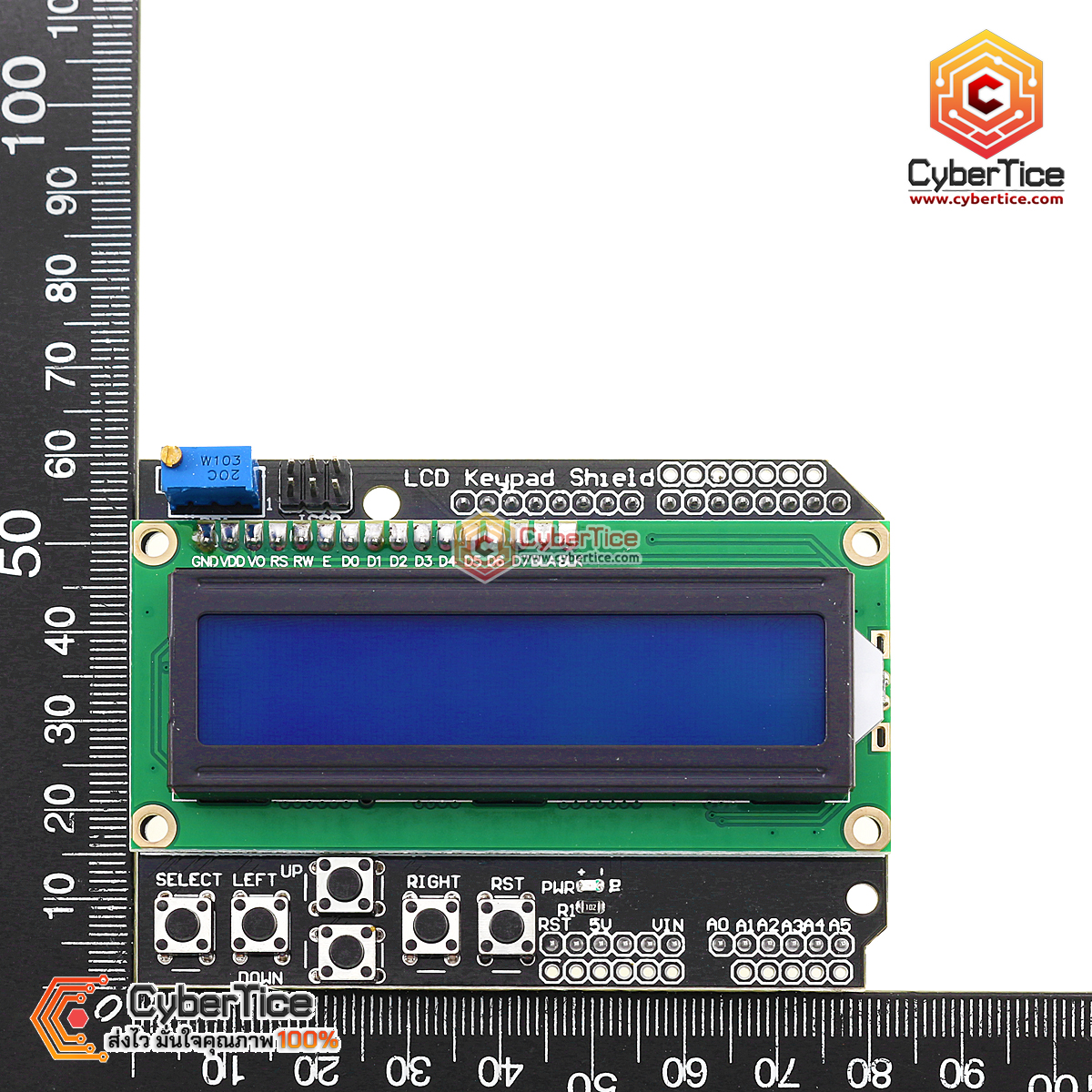 1602 LCD 16x2 Keypad Shield for Arduino (Blue Screen) - ขาย Arduino อุปกรณ์ Arduino คุณภาพดี ...