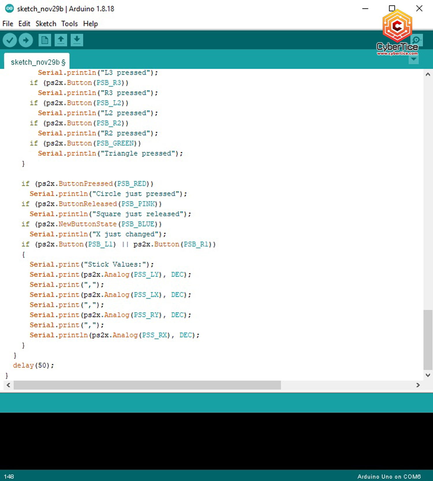 สอนใช้งาน Arduino JoyStick playstation PS2 wireless for Arduino แบบไร้สาย พร้อมตัวรับสัญญาณ ...