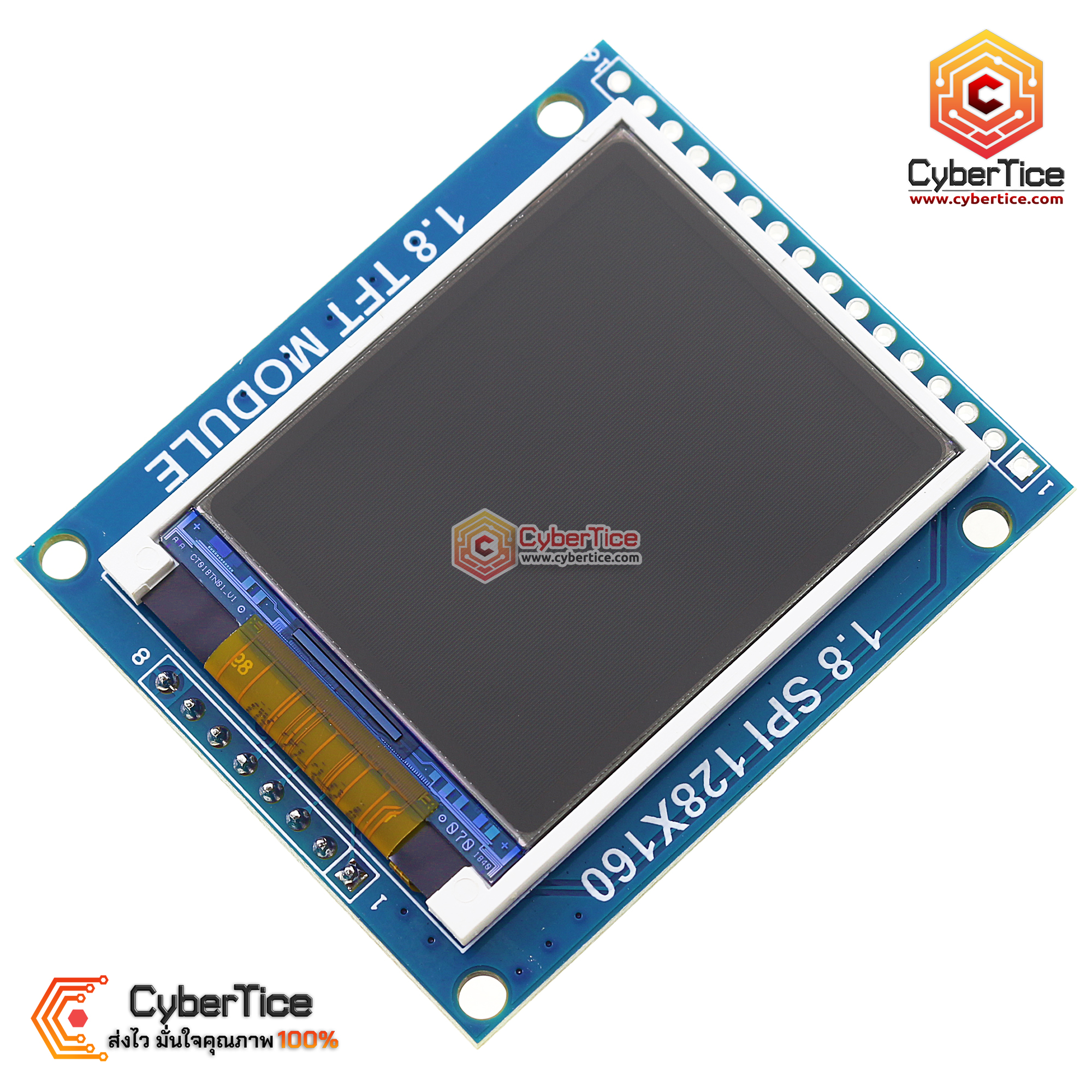 จอแสดงผล TFT LCD ขนาด 1.8" Color module 128x160 พร้อมช่องเสียบ SD Card ...