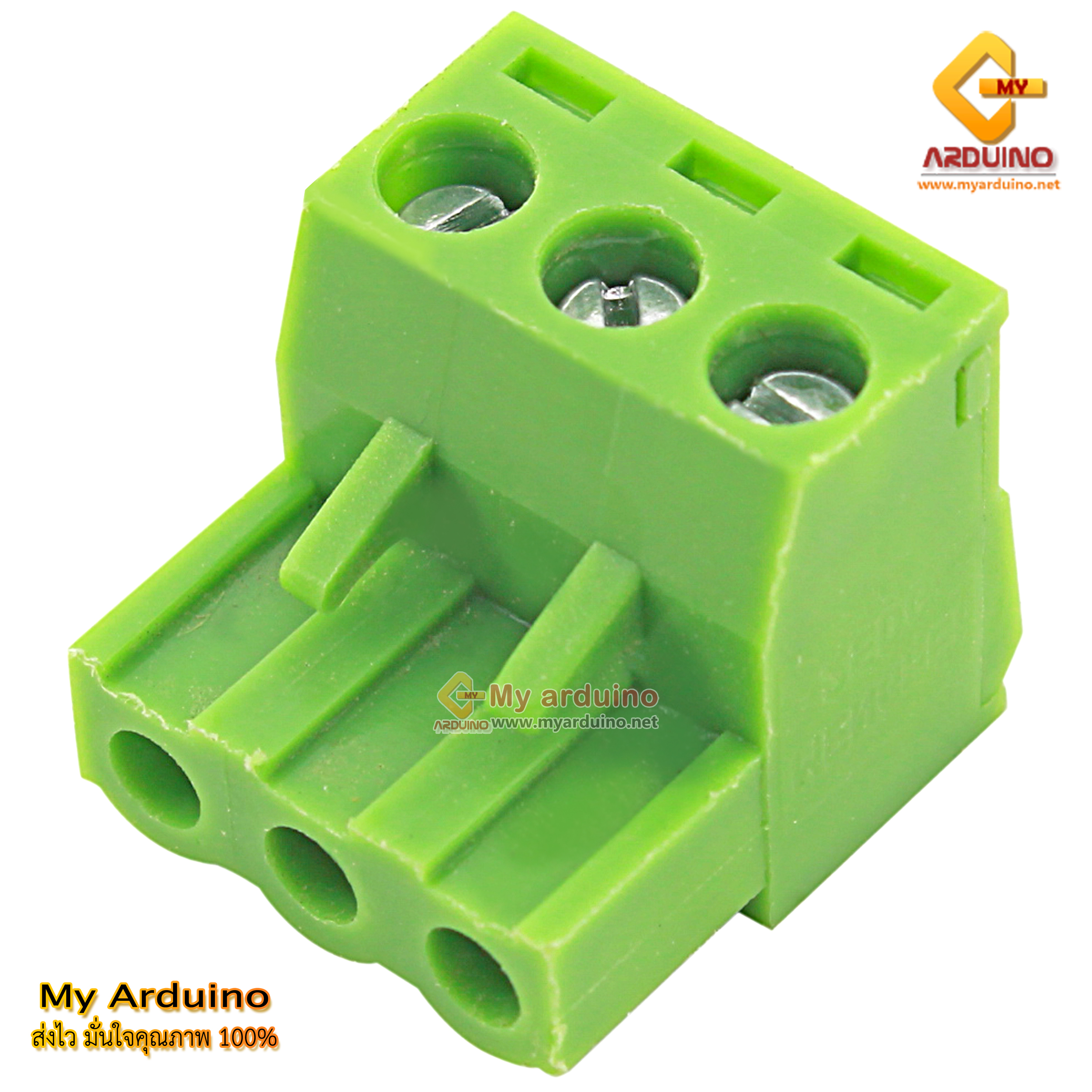 2EDG5.08 3P ตัวผู้ สกรูเชื่อมต่อ PCB Screw Terminal Block Connector - ขาย Arduino อุปกรณ์ ...