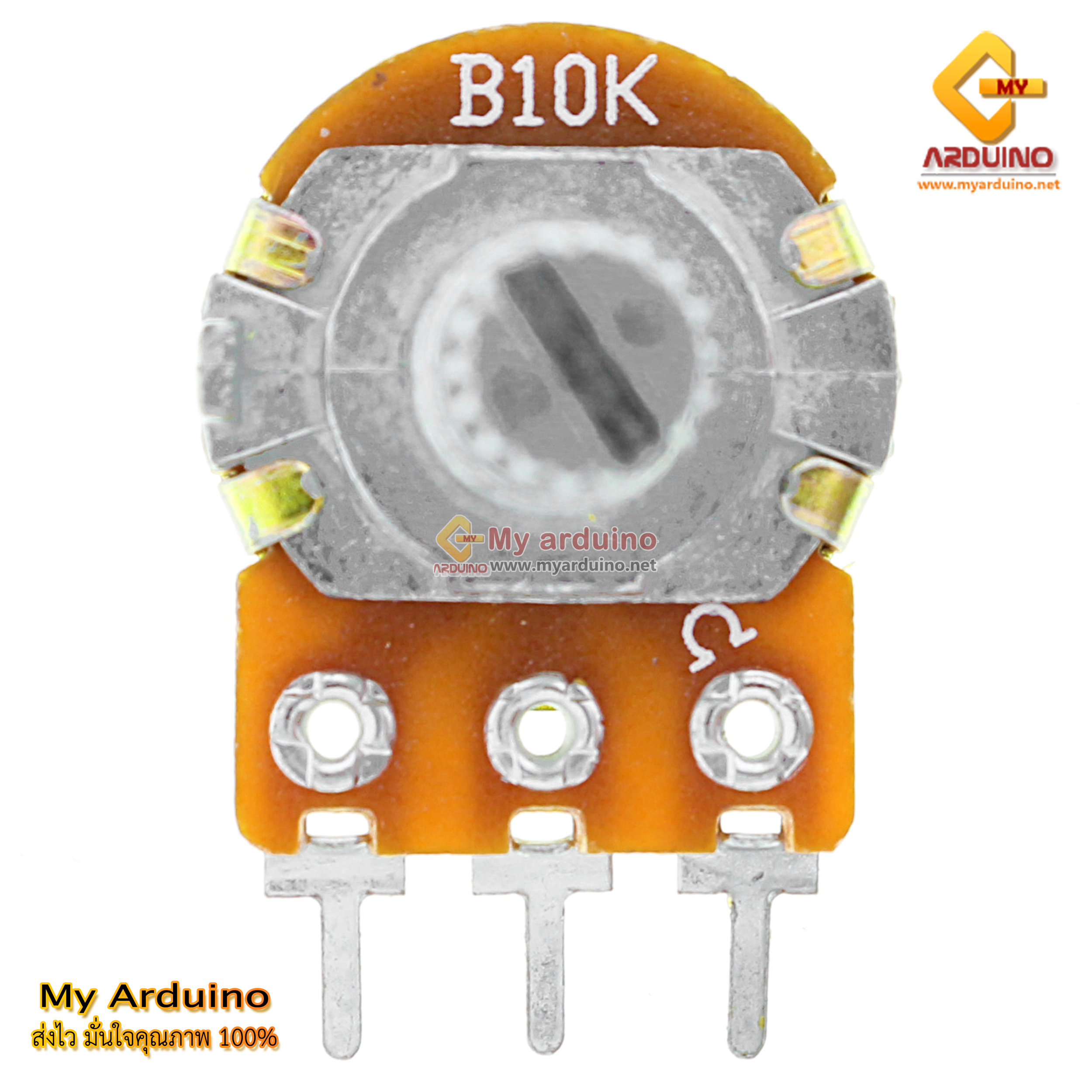 WH148 ตัวต้านทานปรับค่าได้ 10k ohm B10K Volume VR Potentiometer ...