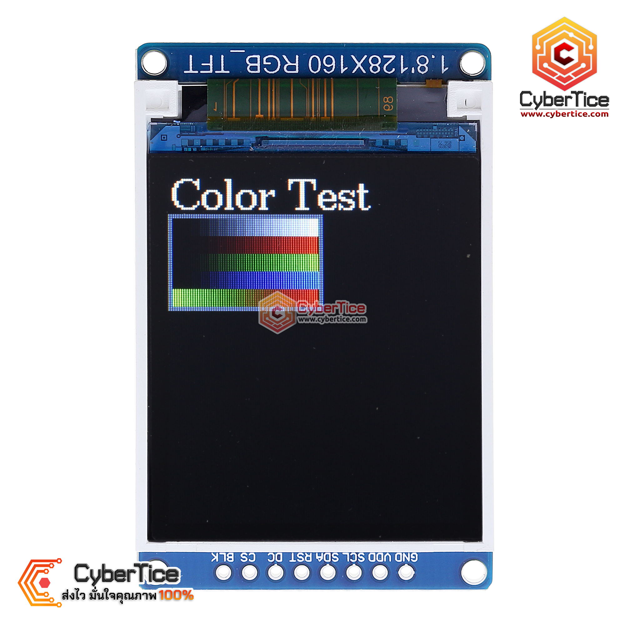 TFT Display IPS 1.8 inch 7P SPI Full Color LCD Module ST7735 for ...