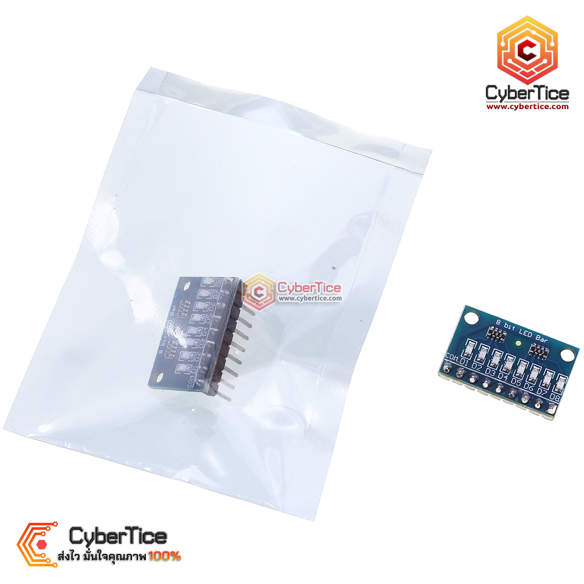 8 LED Bar LED Display Module Active HIGH 5V 3.3V สีน้ำเงิน - ขาย Arduino อุปกรณ์ Arduino คุณภาพ ...