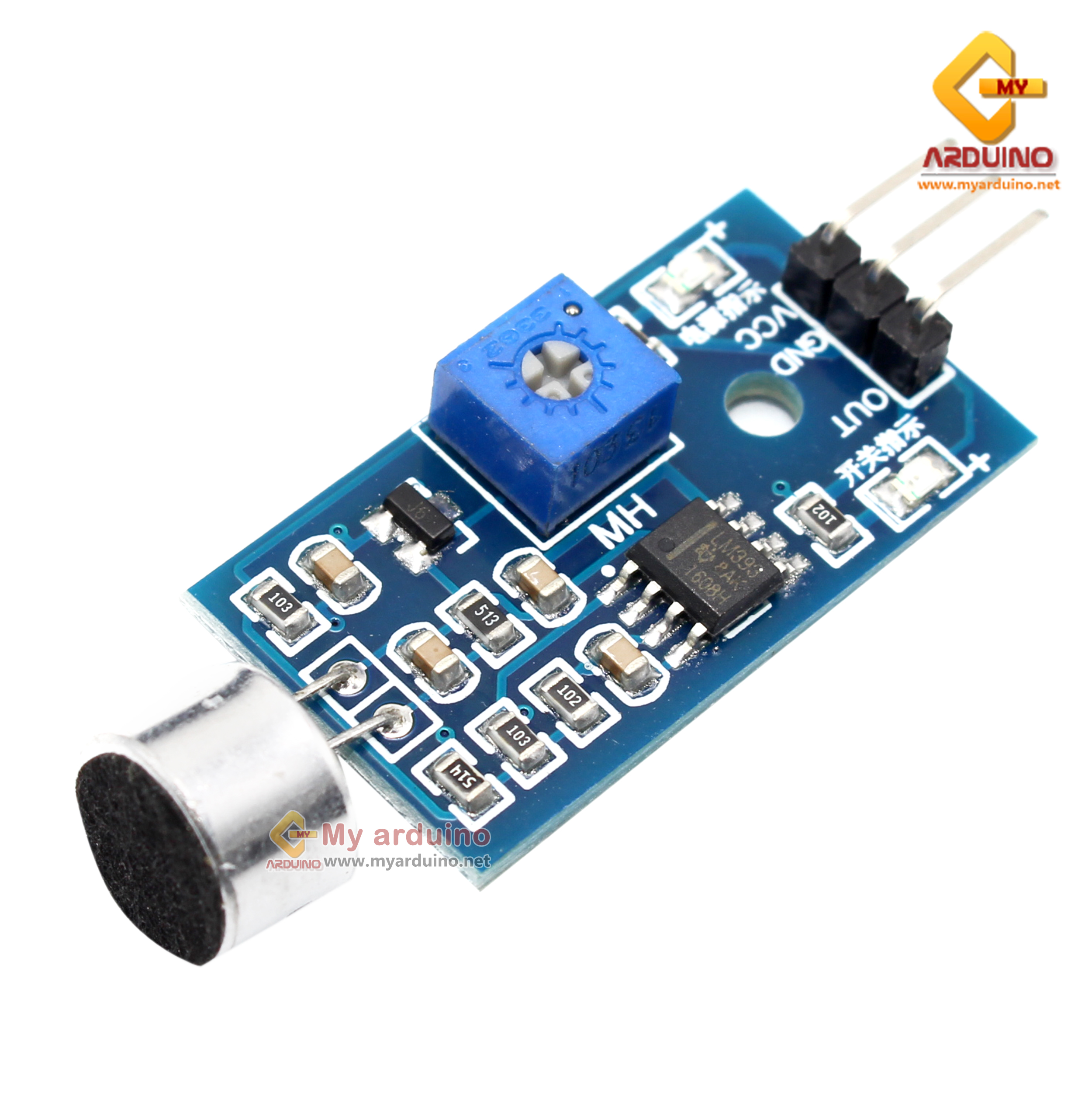 High Sensitive Microphone Module - ขาย Arduino อุปกรณ์ Arduino คุณภาพดี ...