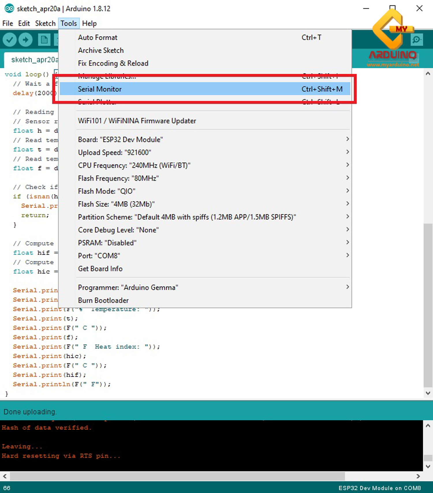 สอนใช้งาน Arduino Esp32 Module โมดูลวัดอุณหภูมิและความชื้น Dht22 ขาย Arduino อุปกรณ์ Arduino