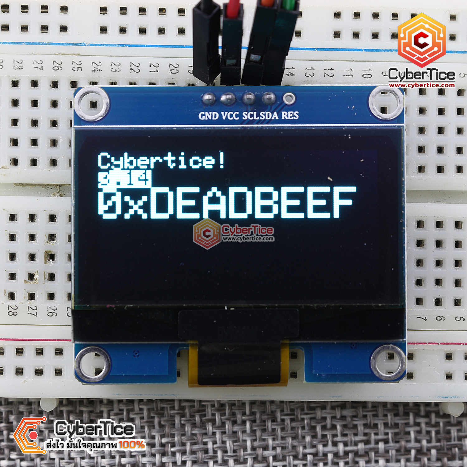 สอนใช้งาน Esp32 จอแสดงผล Oled 128x64 แบบ I2c Spi ขนาด 154นิ้ว ขาย Arduino อุปกรณ์ Arduino