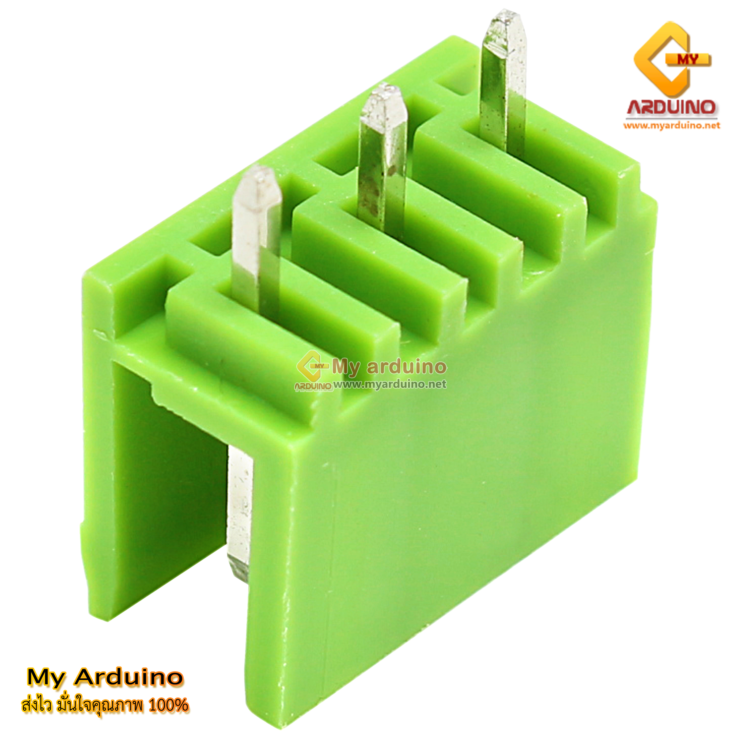 2EDG5.08 แนวตั้ง 3P ตัวเมีย สกรูเชื่อมต่อ PCB Screw Terminal Block Connector - ขาย Arduino ...