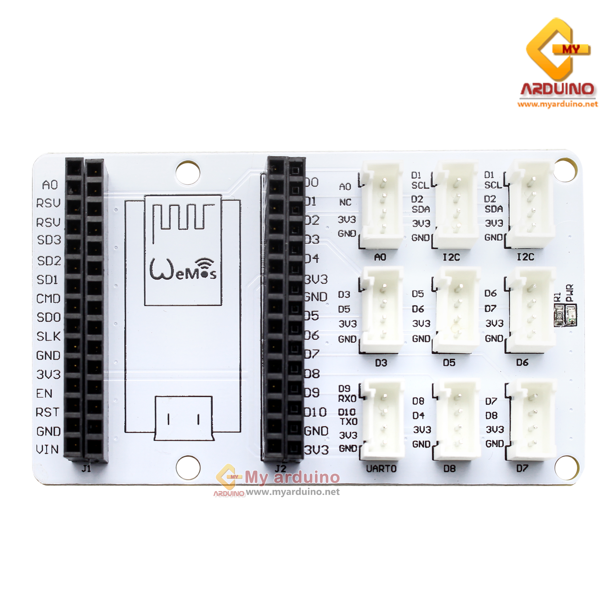 Nodemcu Base Ver 20 บอร์ดขยายขา Nodemcu Esp8266 V2v3 ขาย Arduino