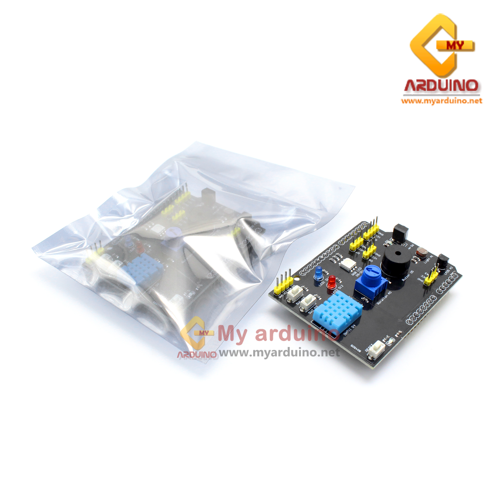 multi-function expansion board DHT11 temperature and humidity LM35 ...