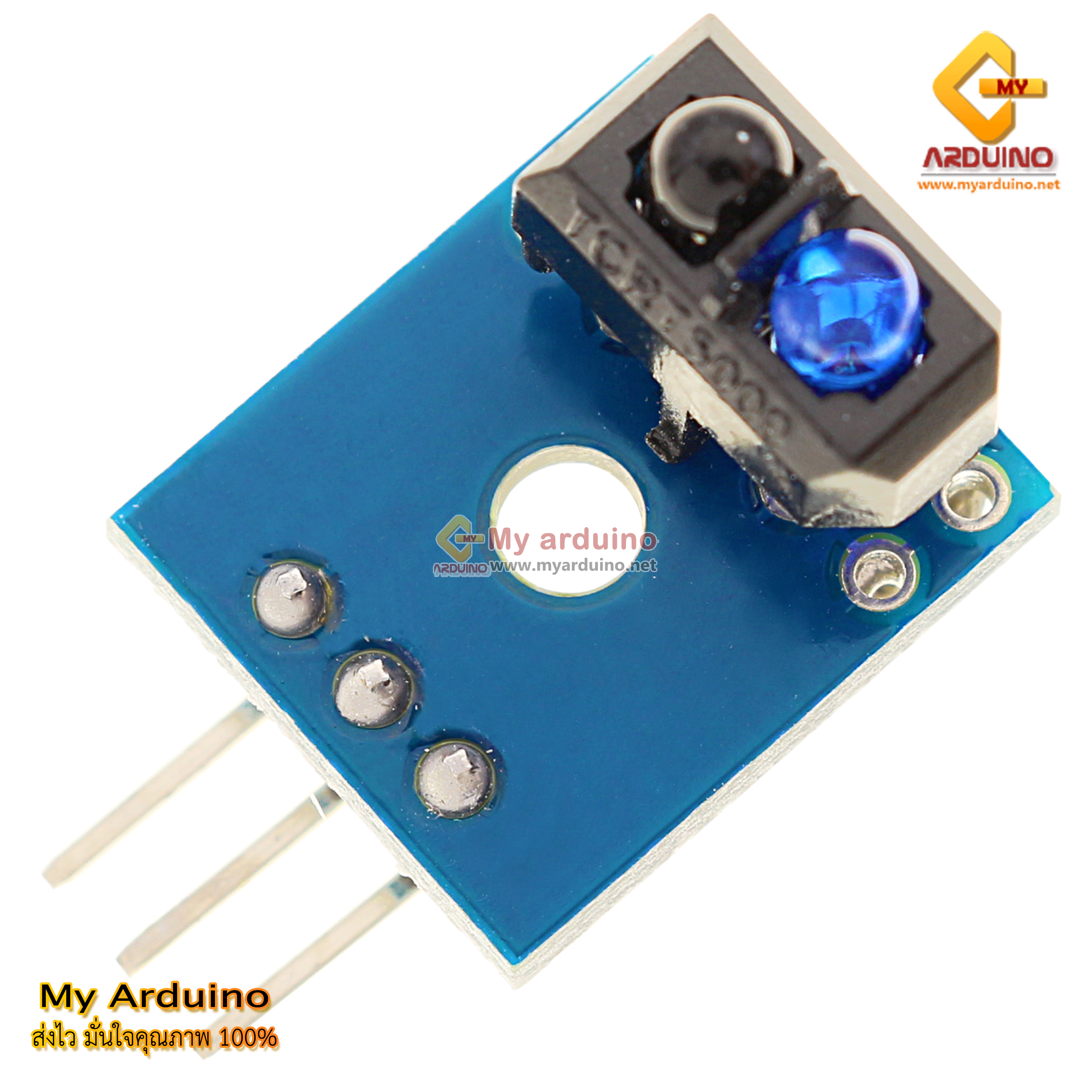 เซ็นเซอร์ ตรวจจับเส้นขาวดำ 2 จุด infrared reflectance sensor Obstacle ...